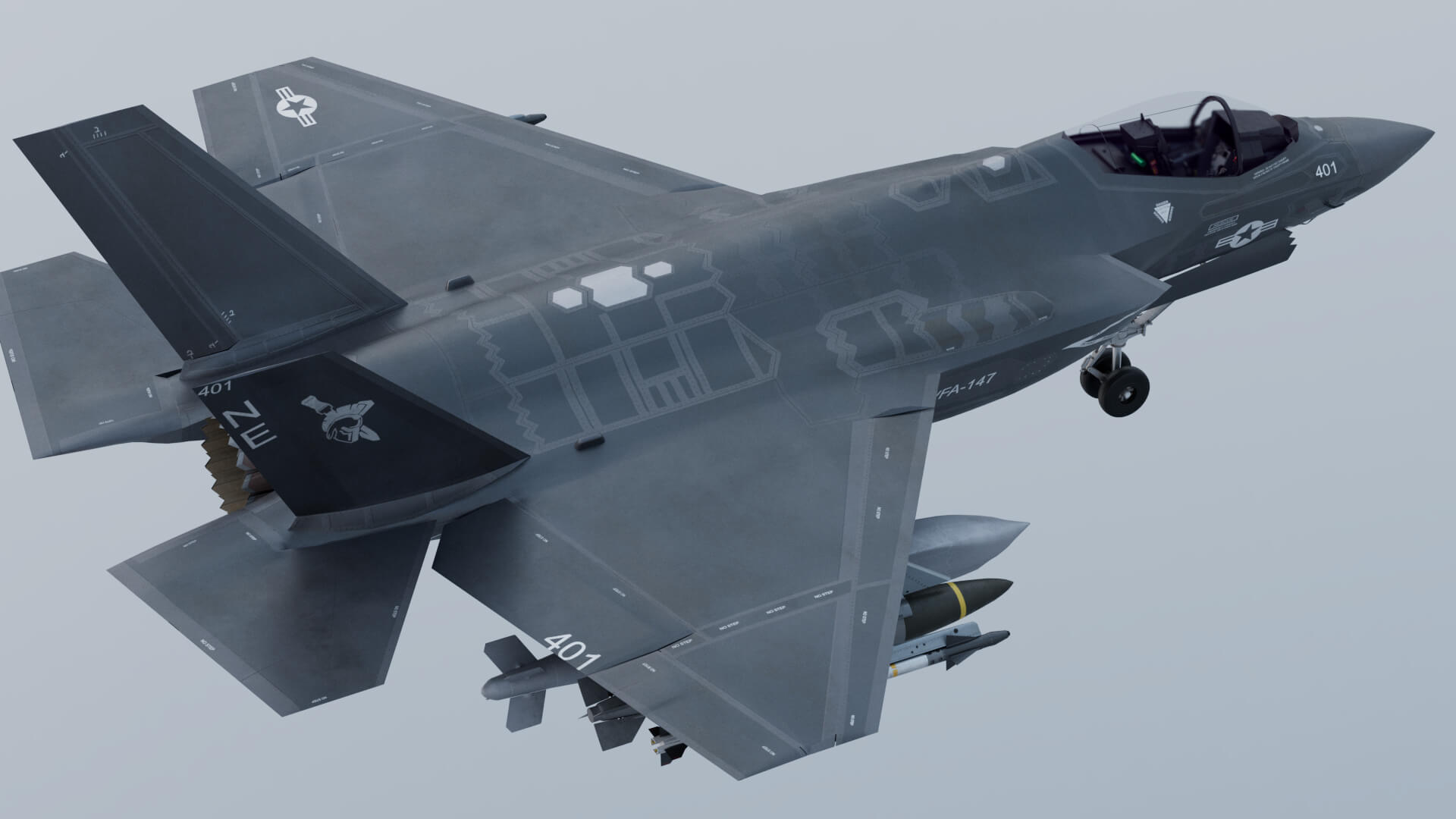 Lockheed Martin F35C Lightning II - 3D Model by omerdrv1