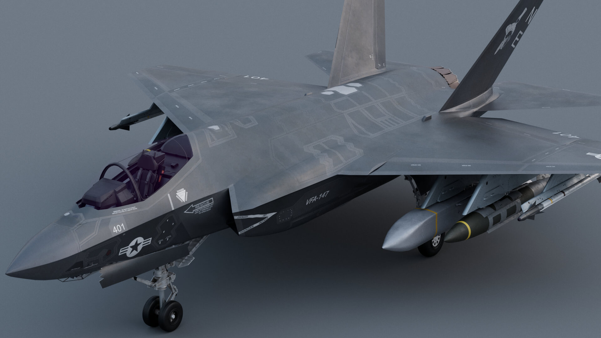 Lockheed Martin F35C Lightning II - 3D Model by omerdrv1