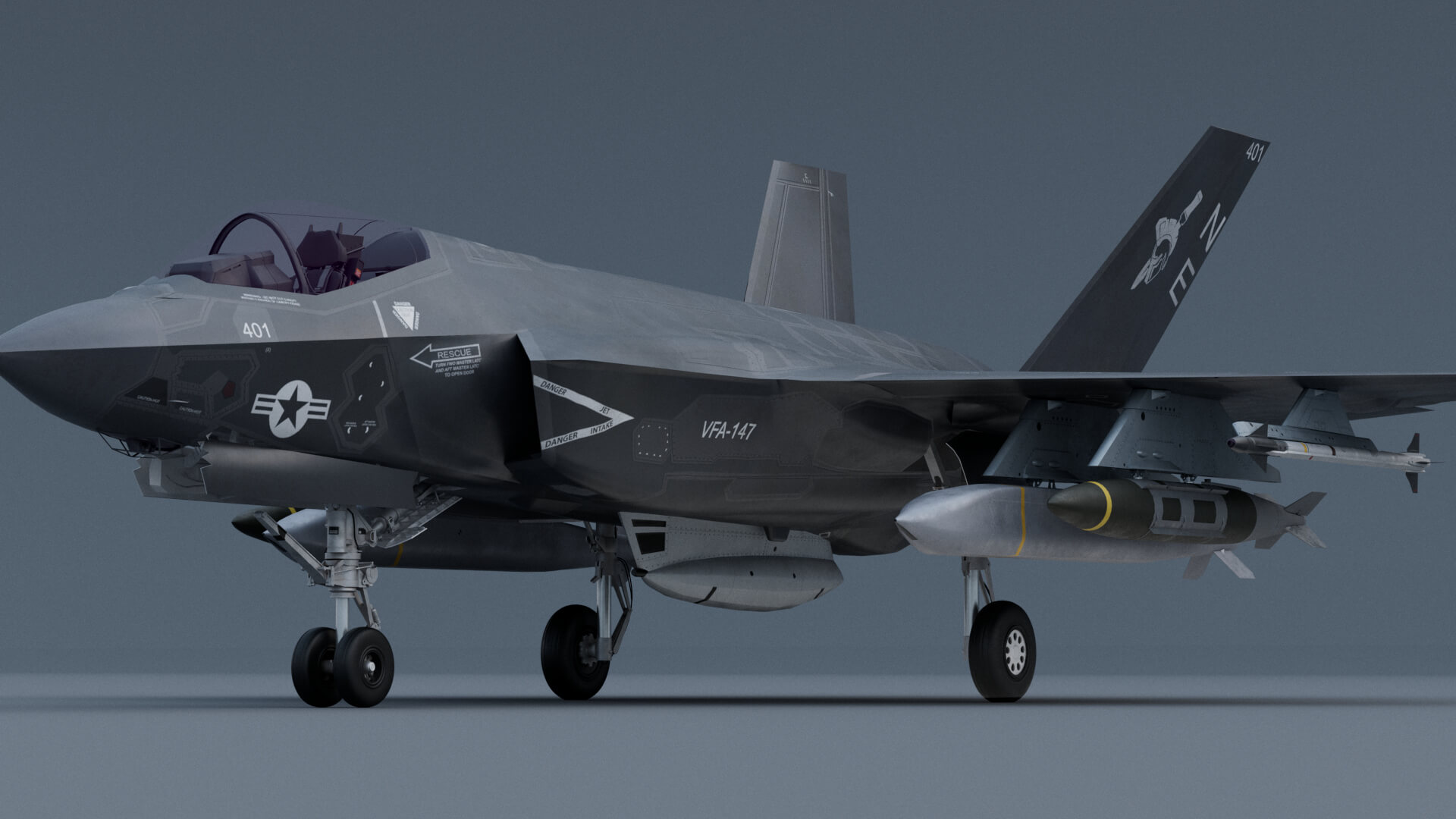 Lockheed Martin F35C Lightning II - 3D Model by omerdrv1