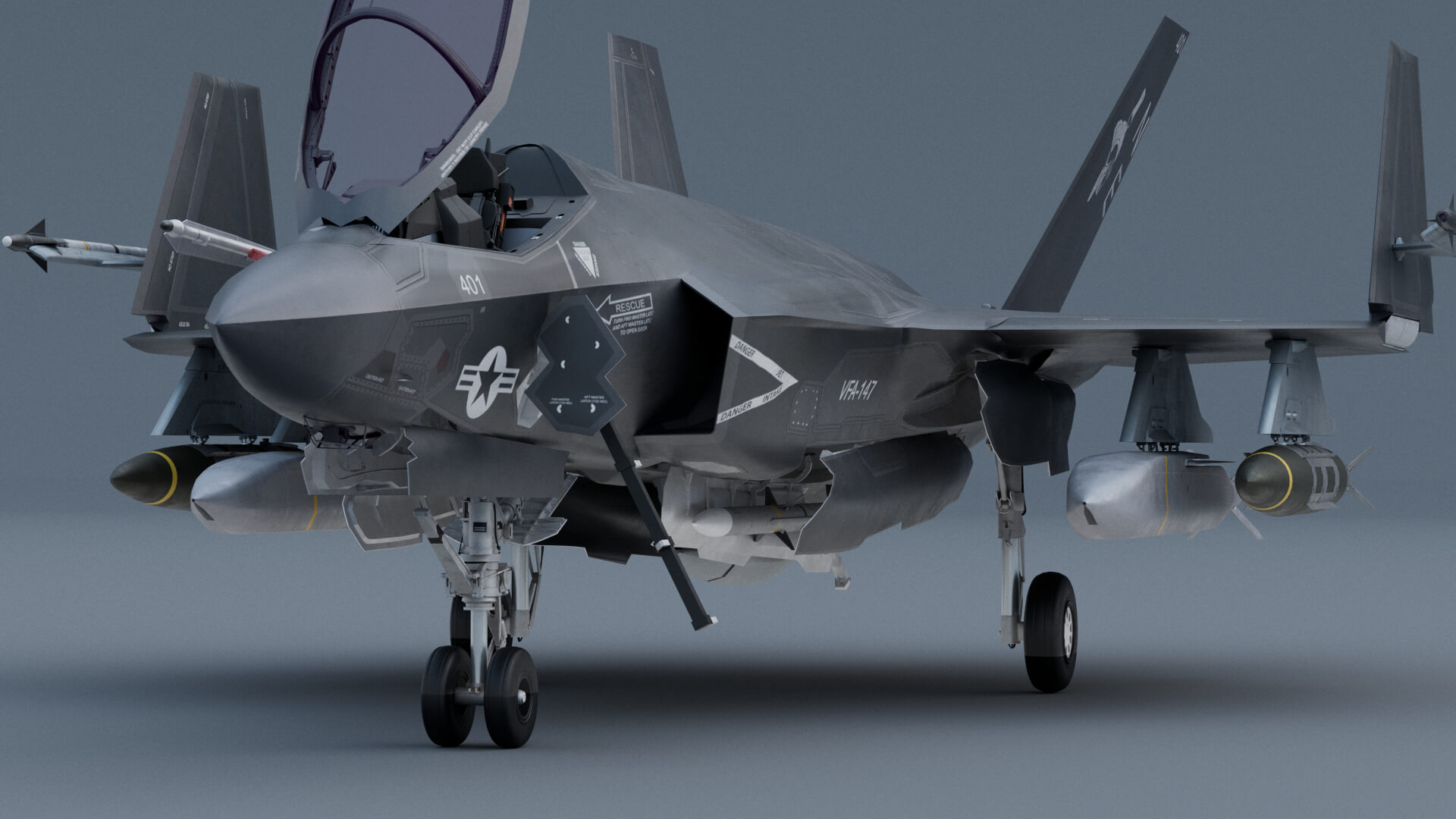 Lockheed Martin F35C Lightning II - 3D Model by omerdrv1