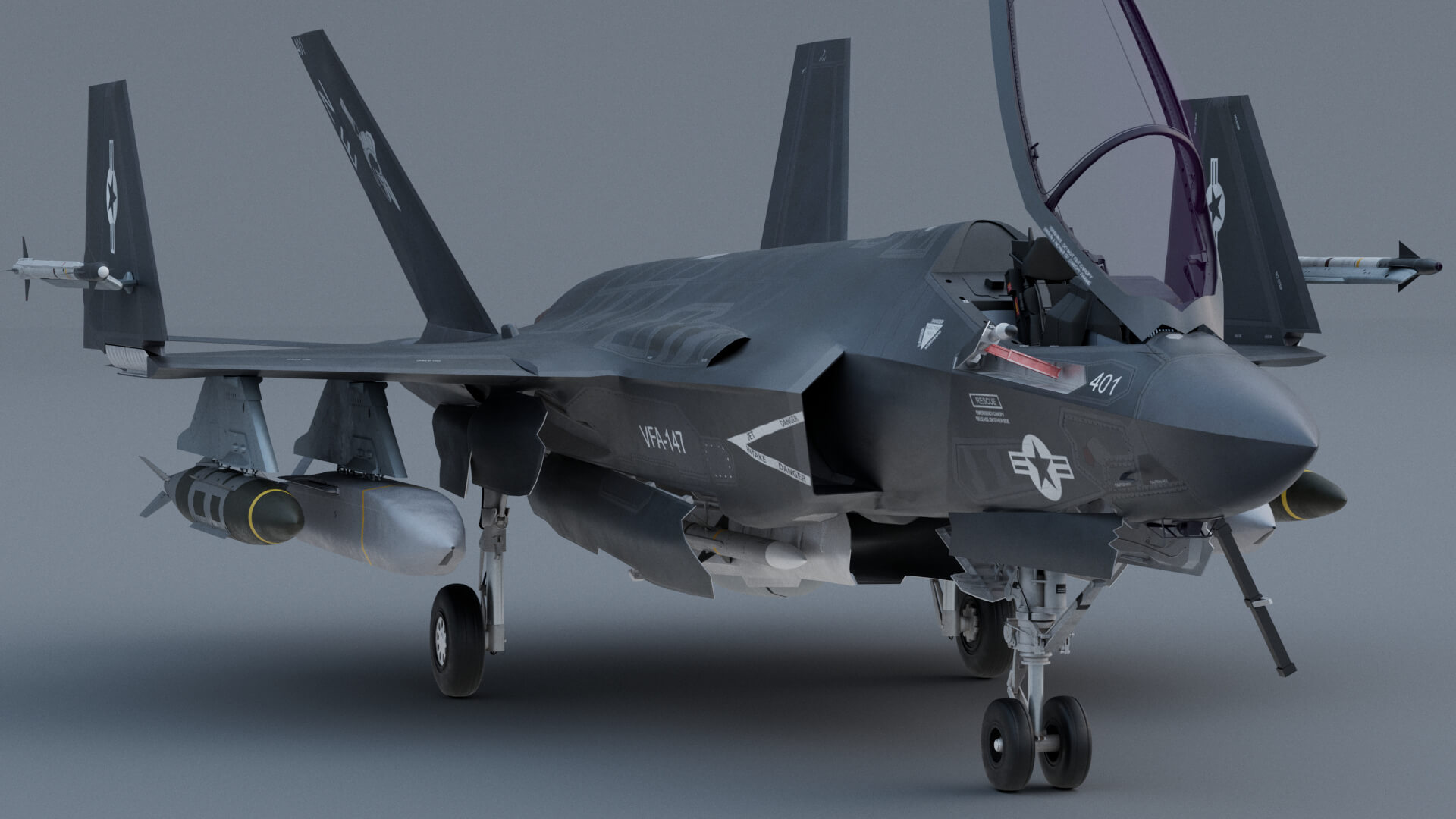 Lockheed Martin F35C Lightning II - 3D Model by omerdrv1