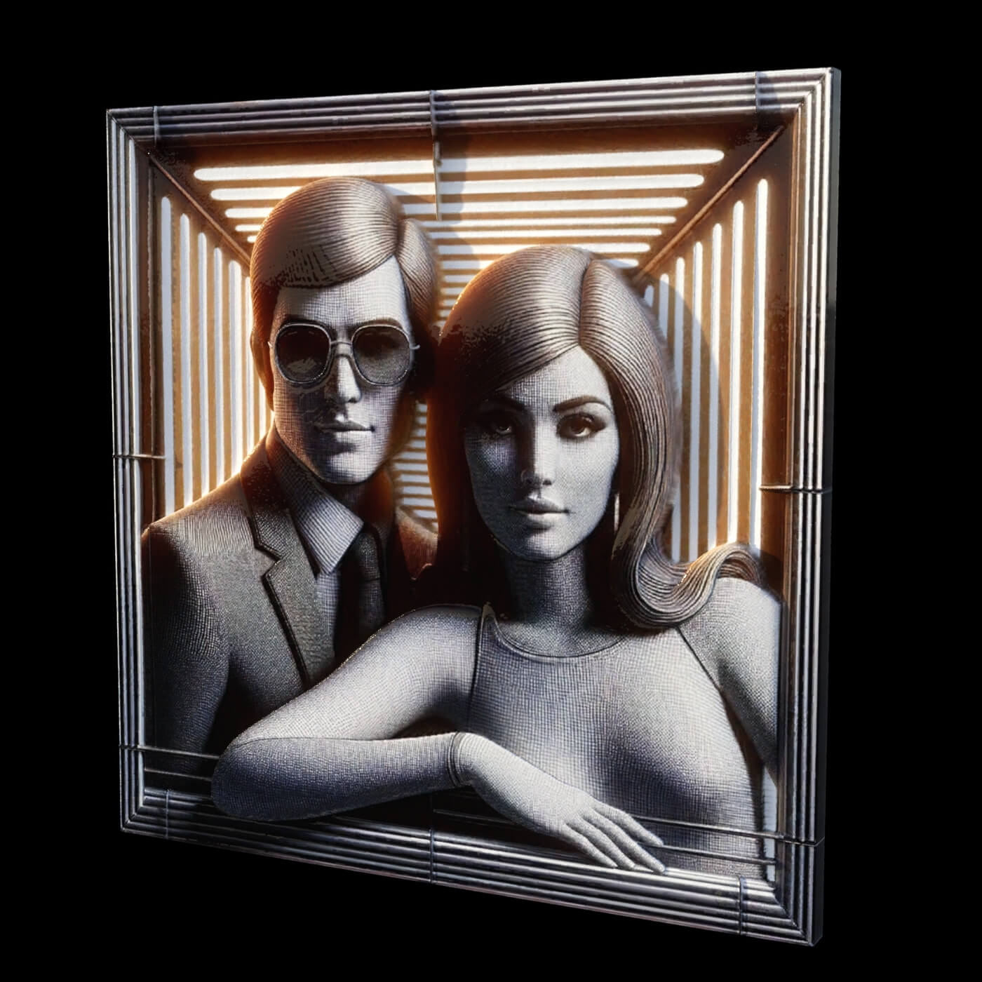 1960-Style-1-Frame&Picture Daz Content by Omni-Moulage