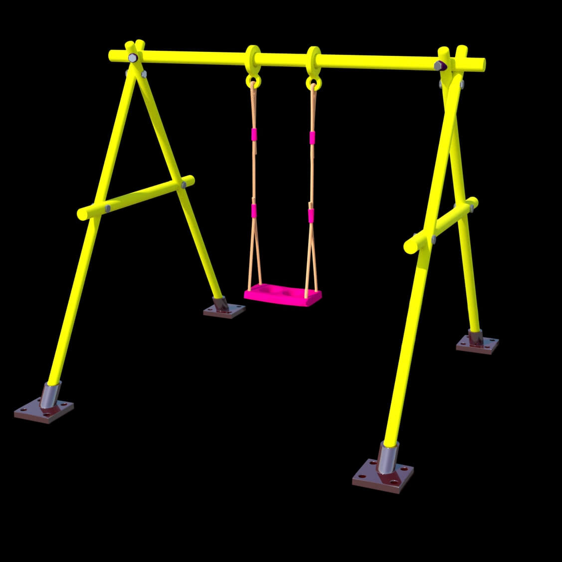 Animated Single Swing - Daz Content by Omni-Moulage