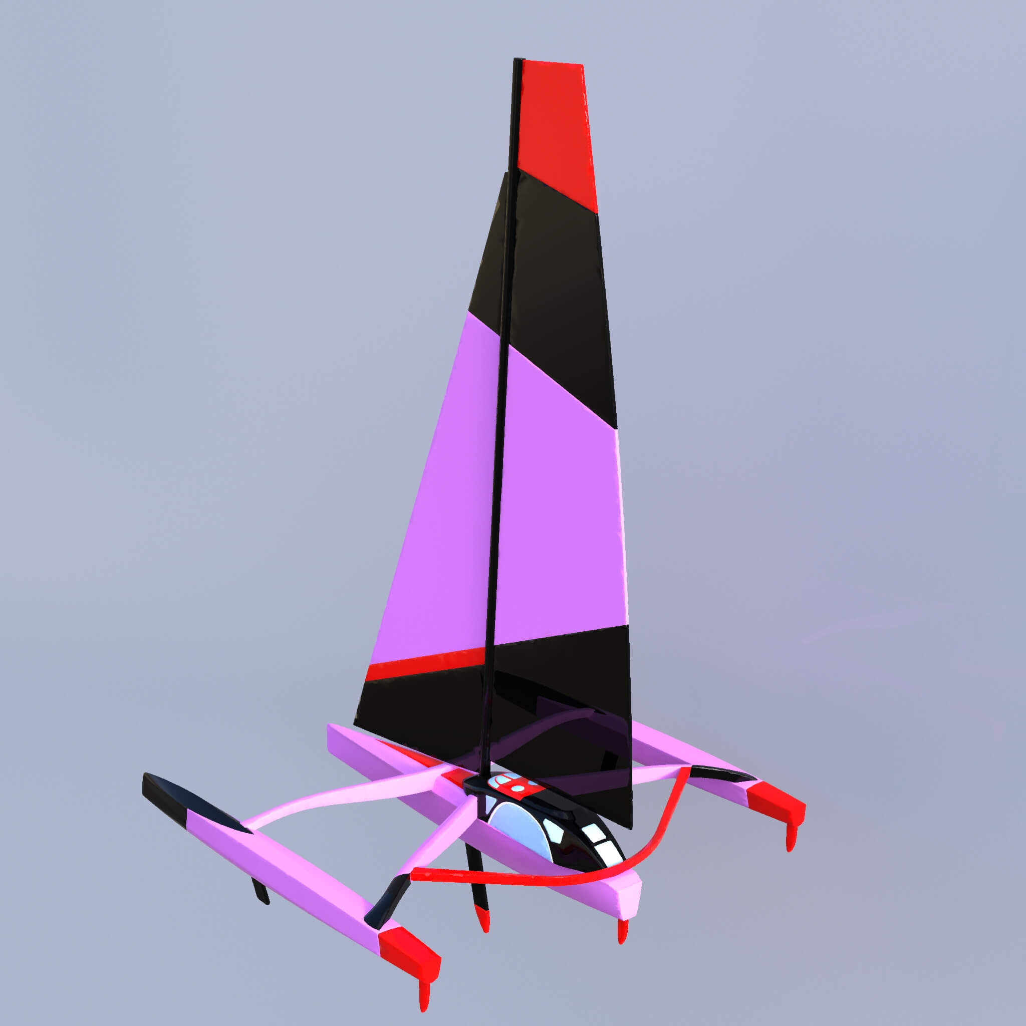 Customizable Trimaran - Daz Content by Omni-Moulage