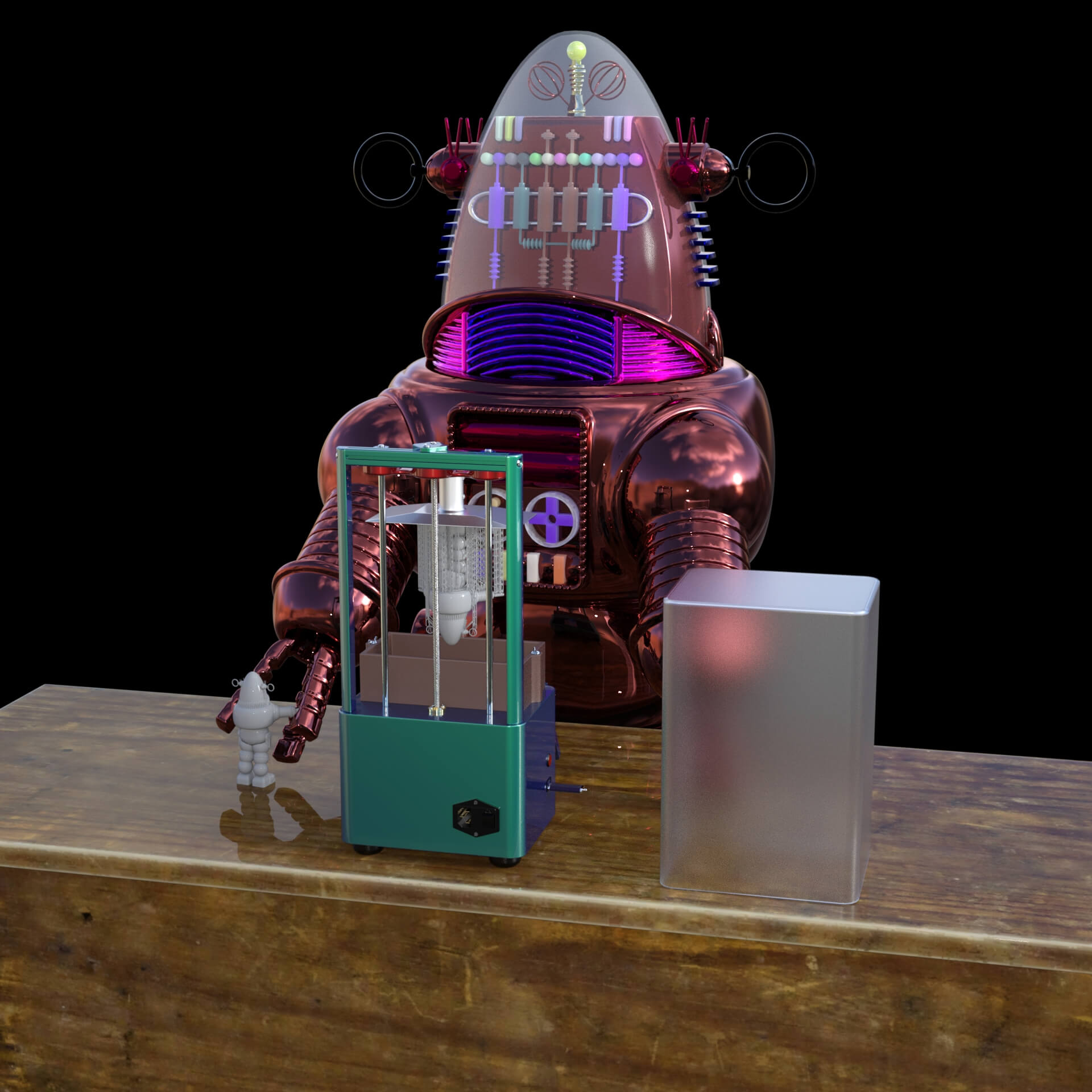 Mini-Robby Factory The Future is Here! 3D Render by Omni-Moulage