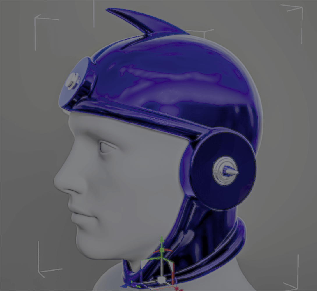Space Ranger Helmet 3D Render, Digital Art by Omni-Moulage