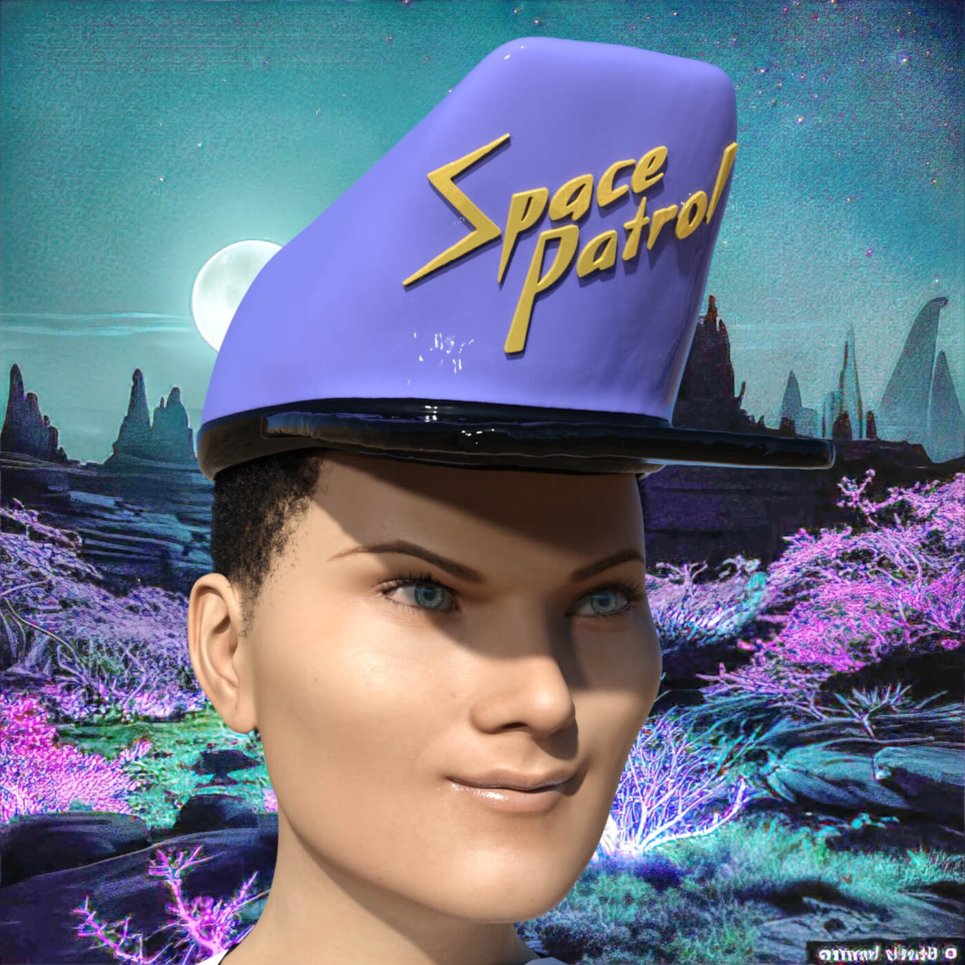 Kepi Hat (Space Patrol) - Daz Content by Omni-Moulage