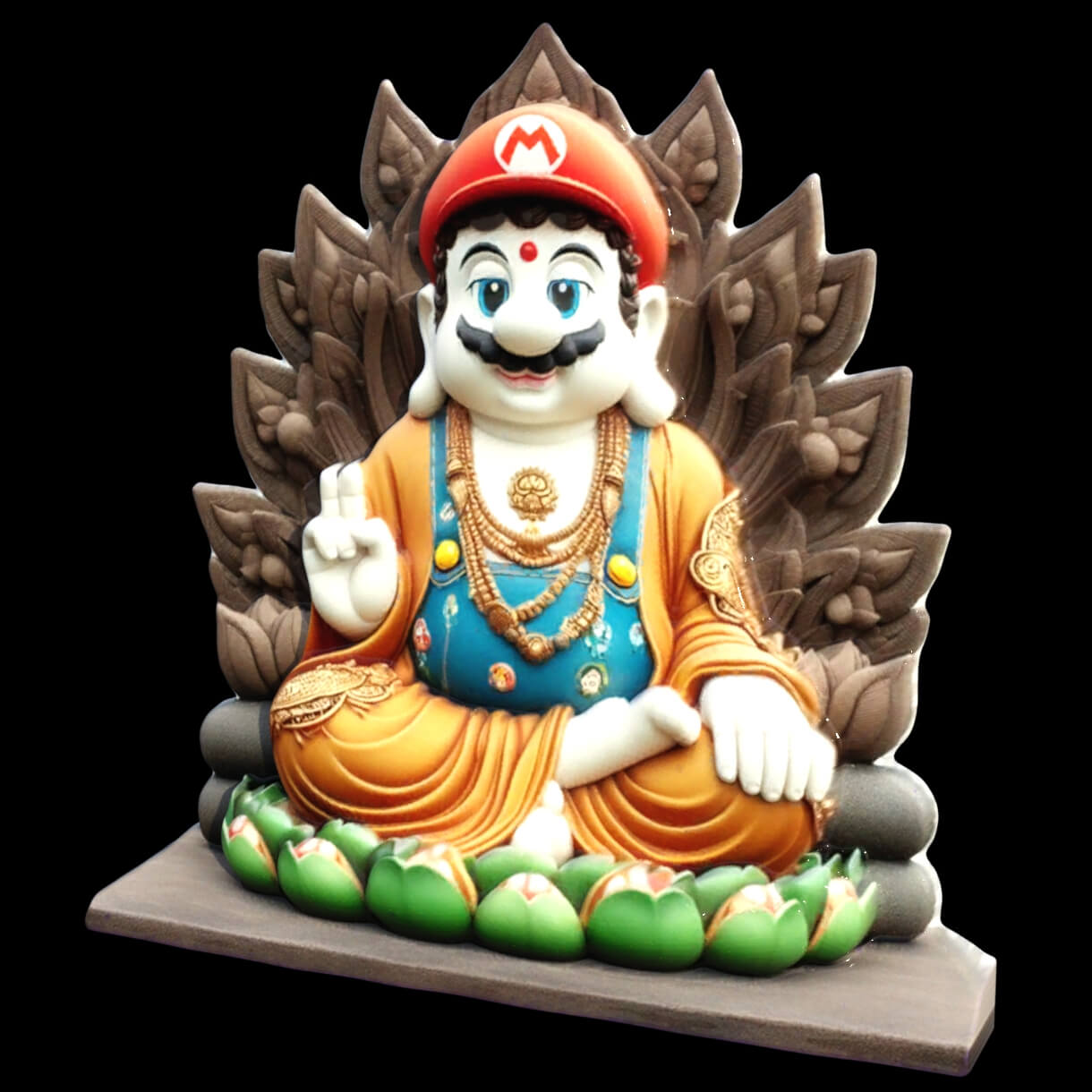 Mario Bross-Buddha Free Daz Content by Omni-Moulage