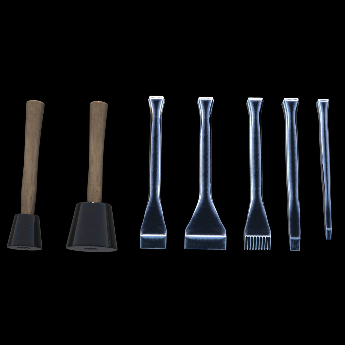Stone Carving Tool Set - Daz Content by Omni-Moulage