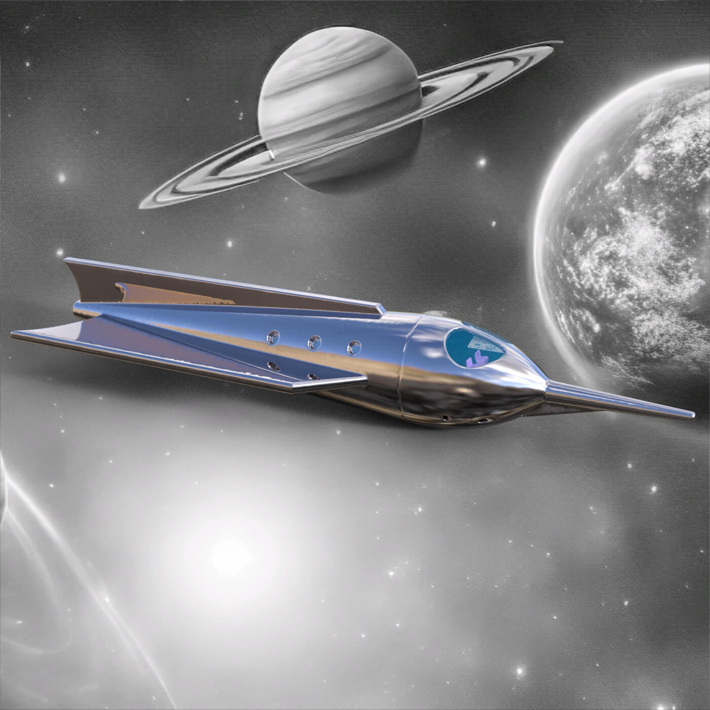 Terra V Rocket - Daz Content by Omni-Moulage