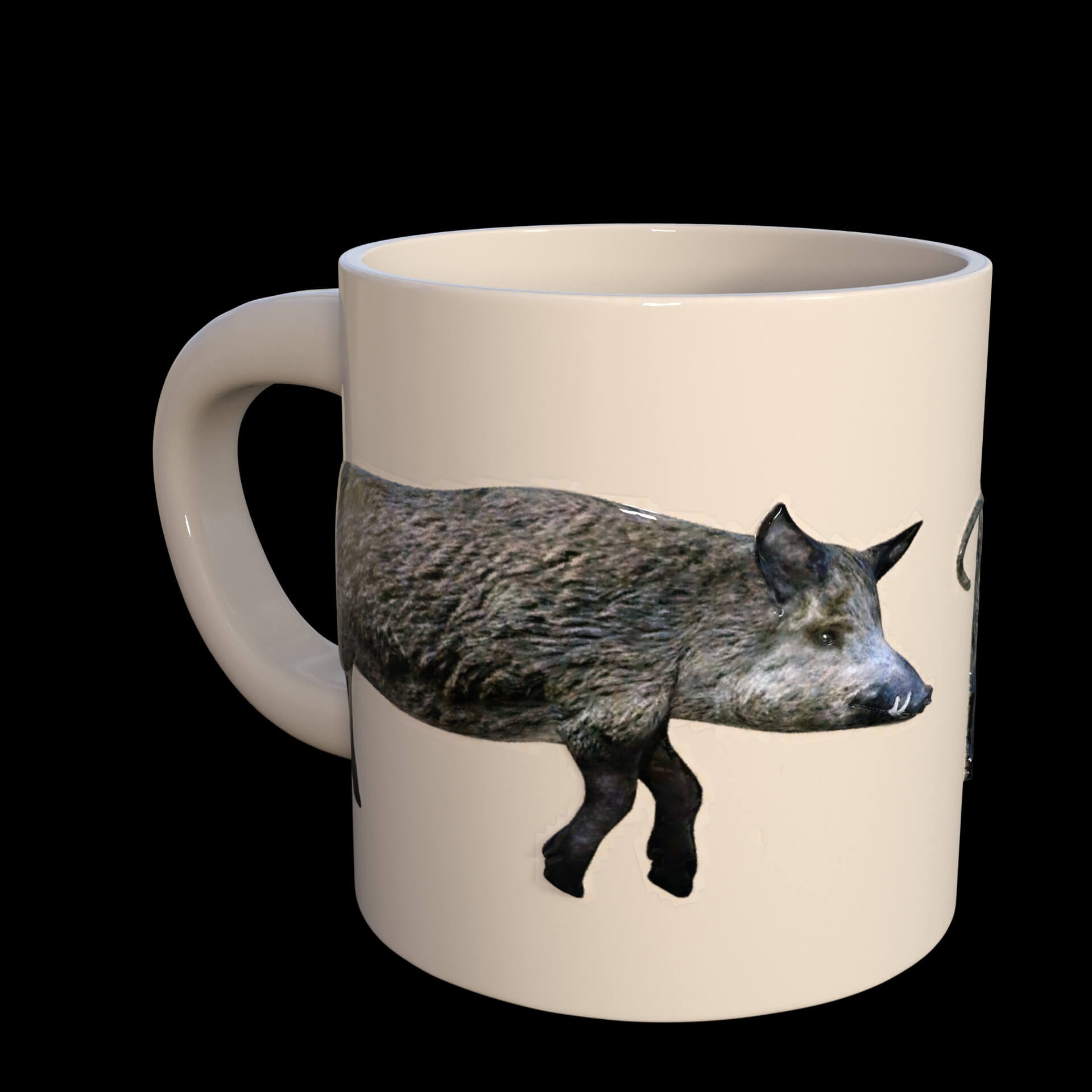 Wild Board Mug - Daz Content by Omni-Moulage