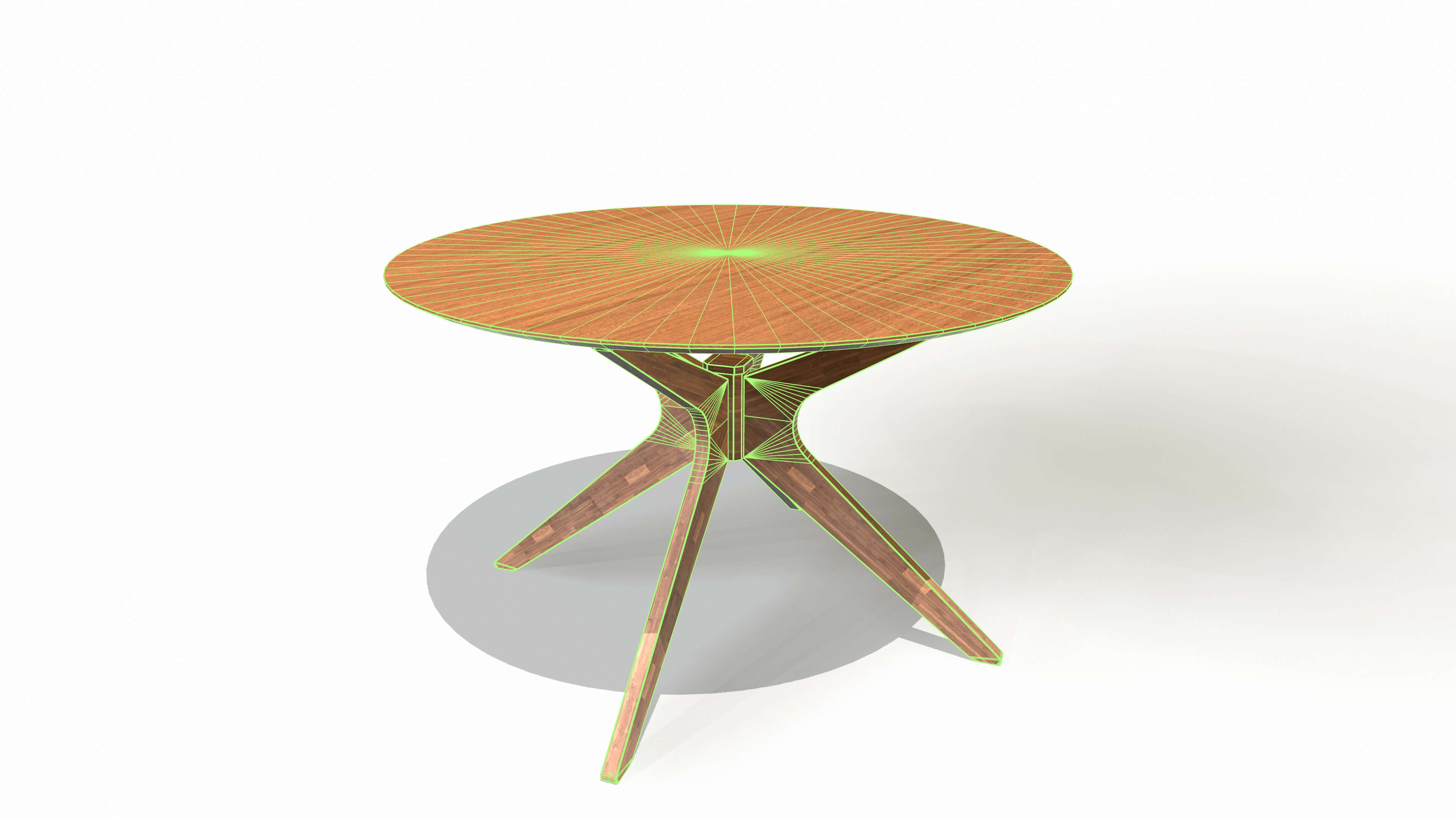 Dinner Table 001 - 3D Model by onefivesilk