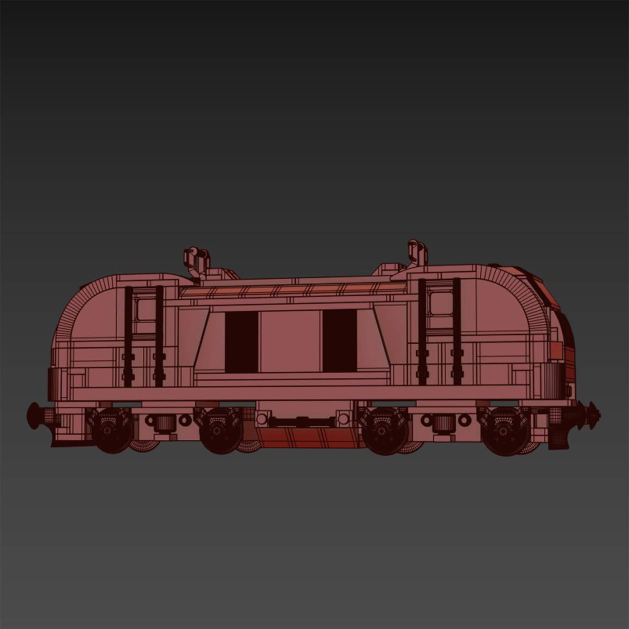 60336 Freight Train - 3D Model by ONModels