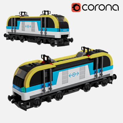 60336 Freight Train - 3D Model by ONModels