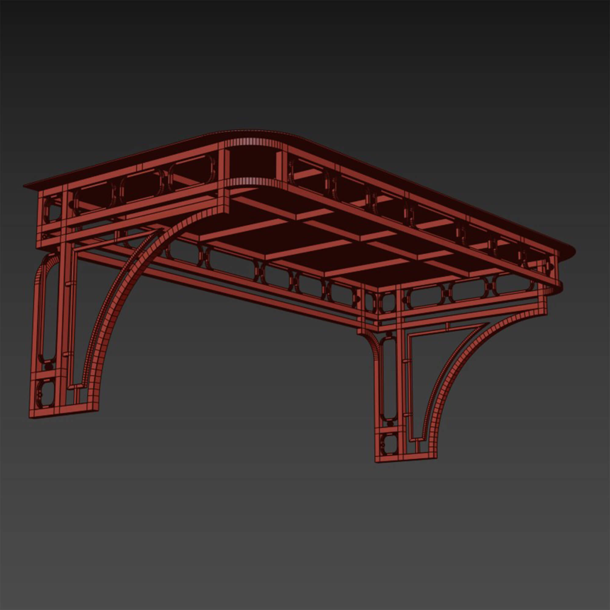 Canopy Black Loft 002 - 3D Model by ONModels