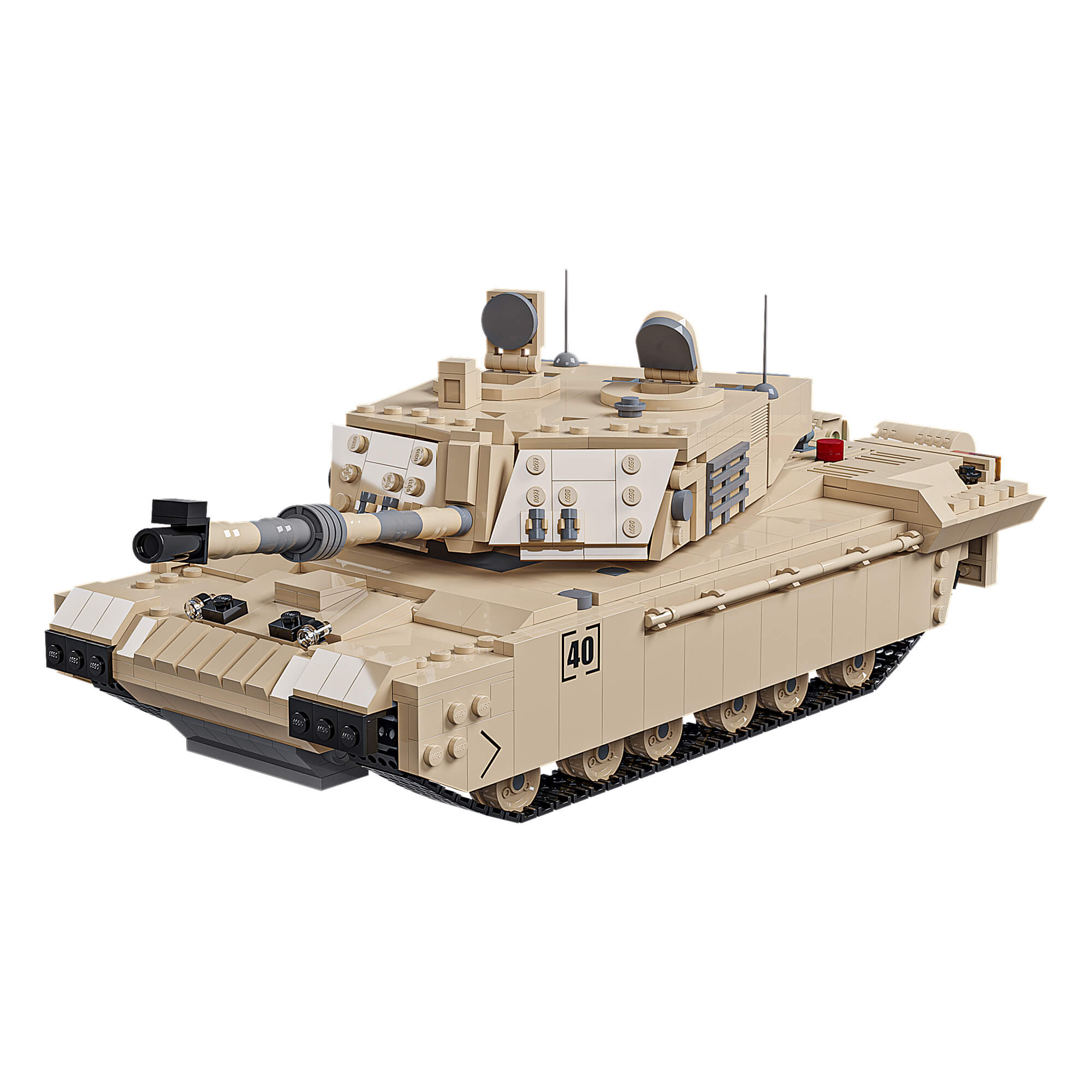 Challenger 2 Lego Tank - 3D Model by ONModels