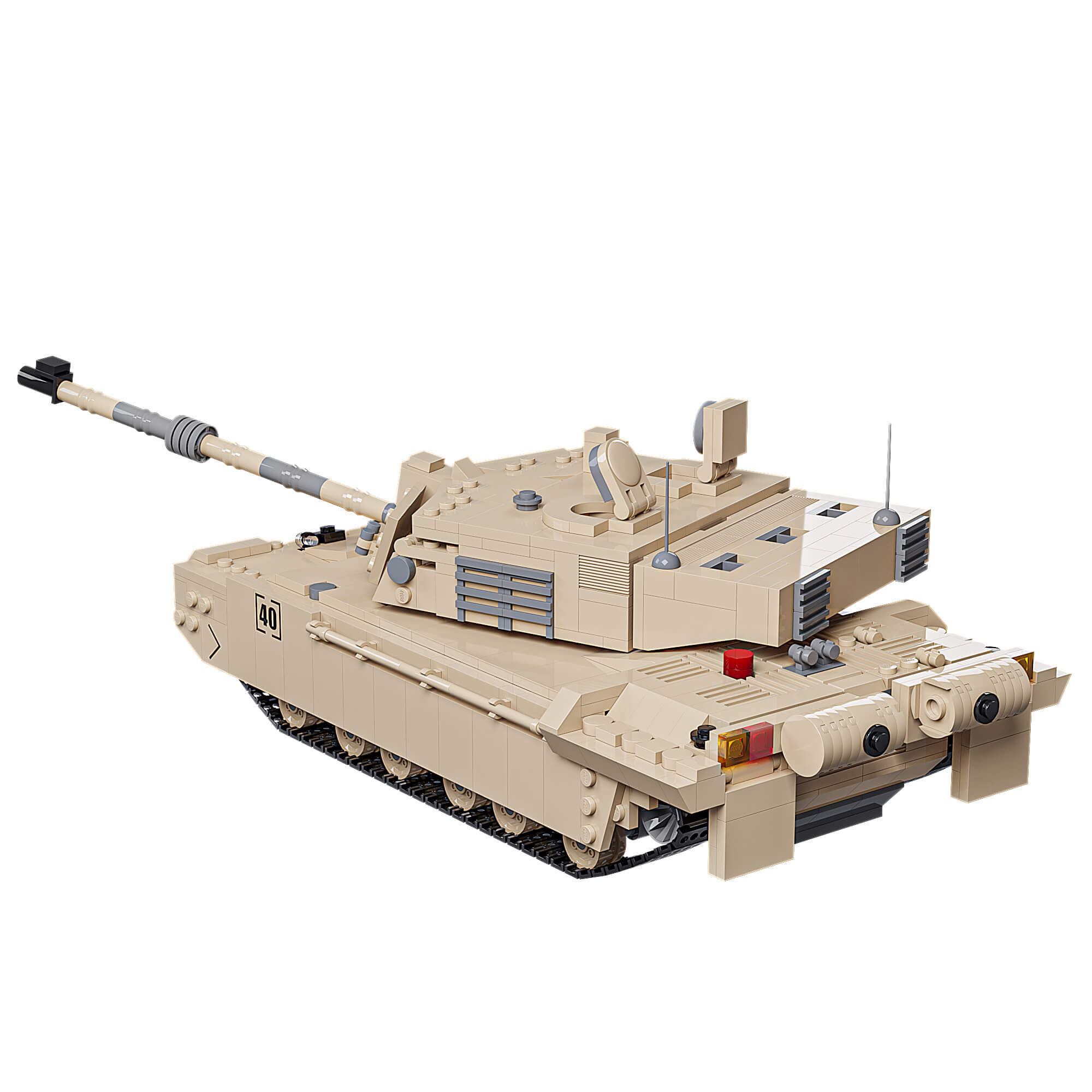 Challenger 2 Lego Tank - 3D Model by ONModels