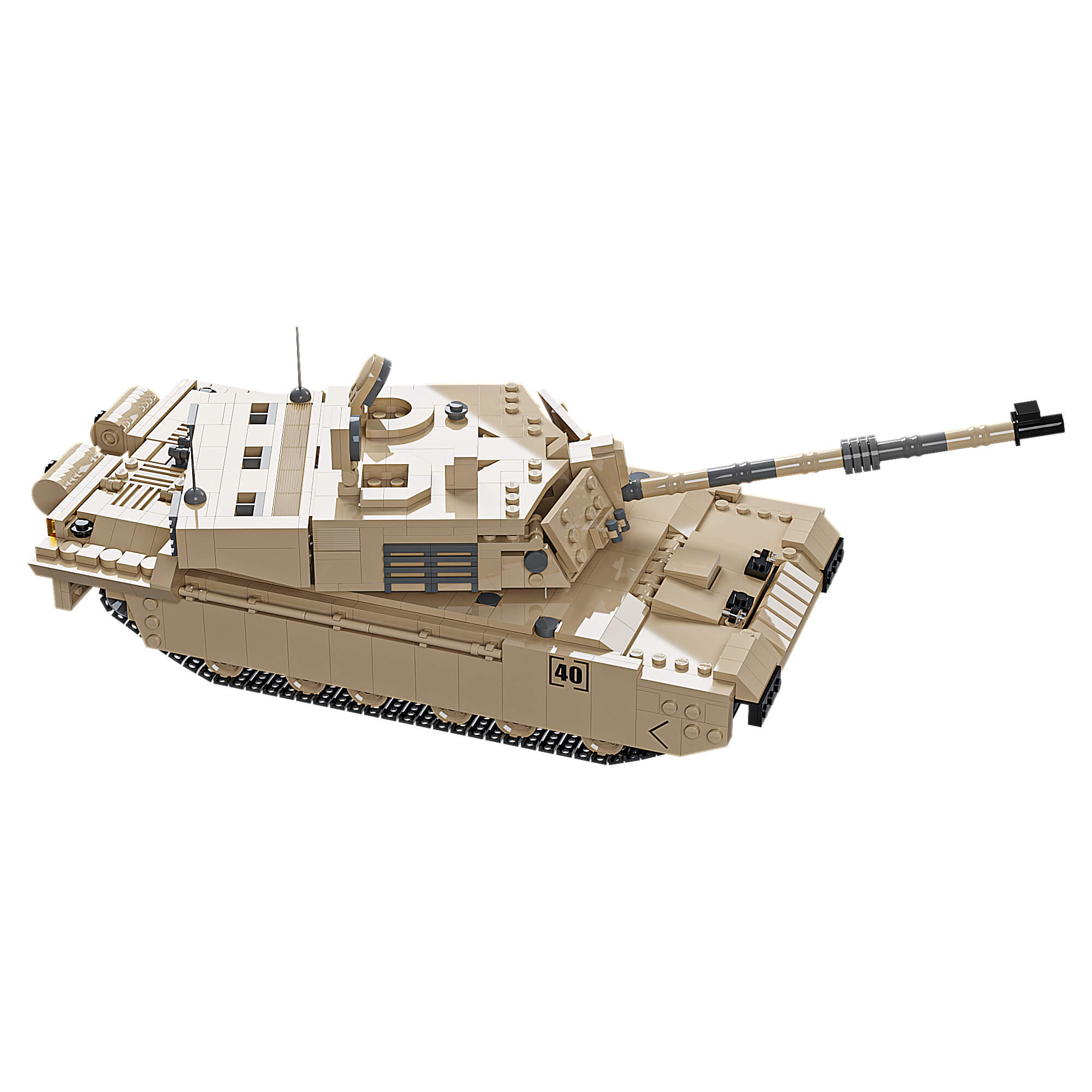 Challenger 2 Lego Tank - 3D Model by ONModels
