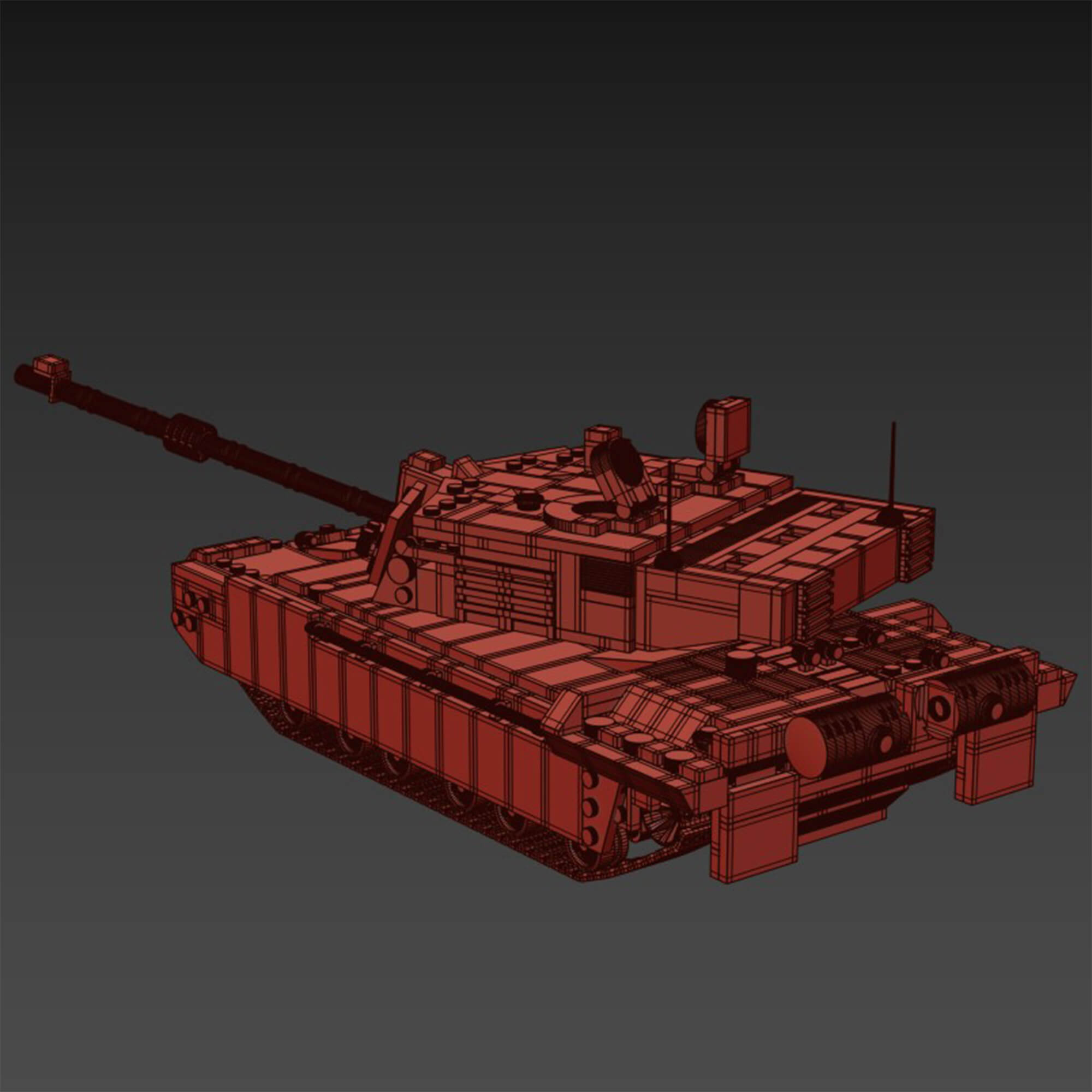 Challenger 2 Lego Tank - 3D Model by ONModels