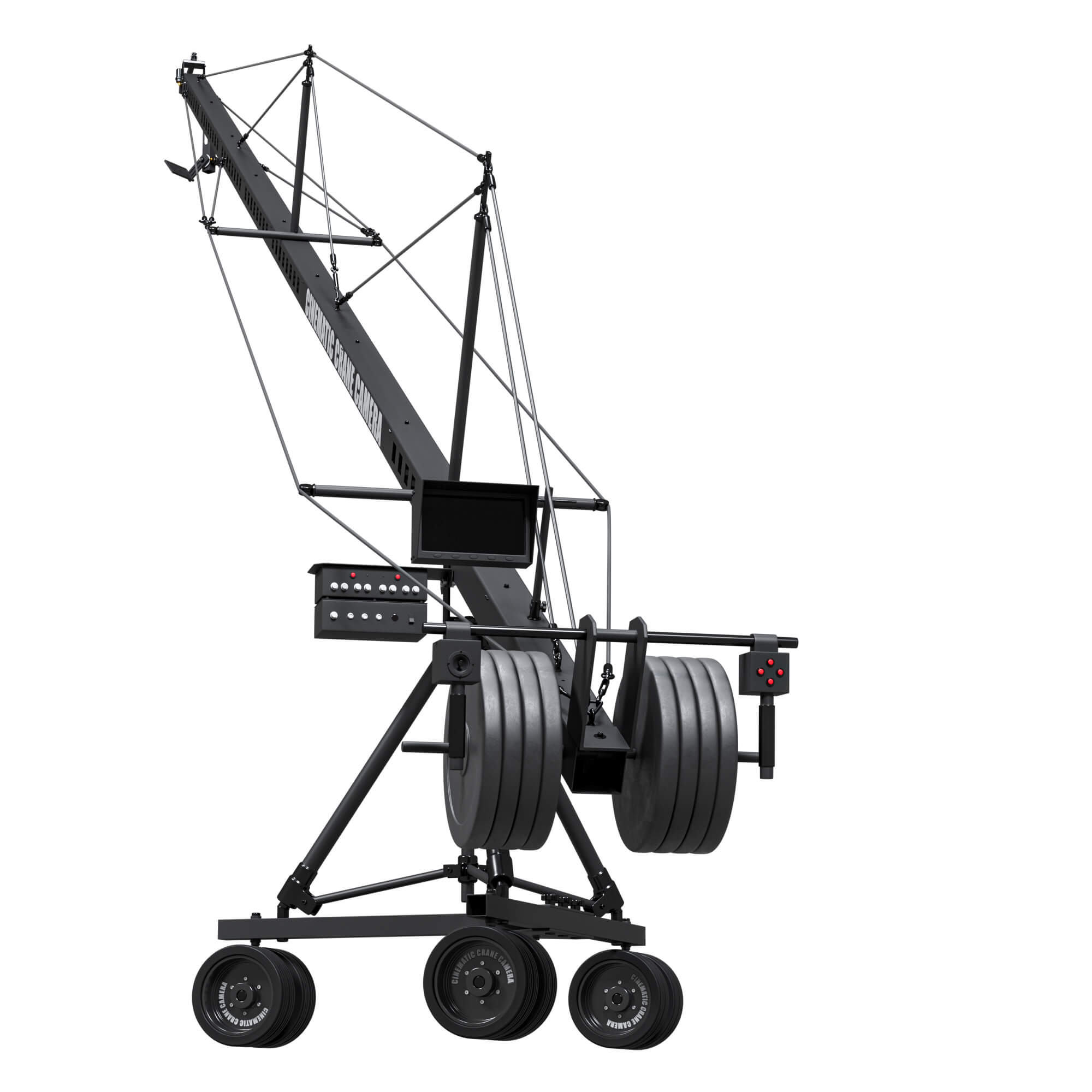 Cinematic Crane Camera Black - 3D Model by ONModels