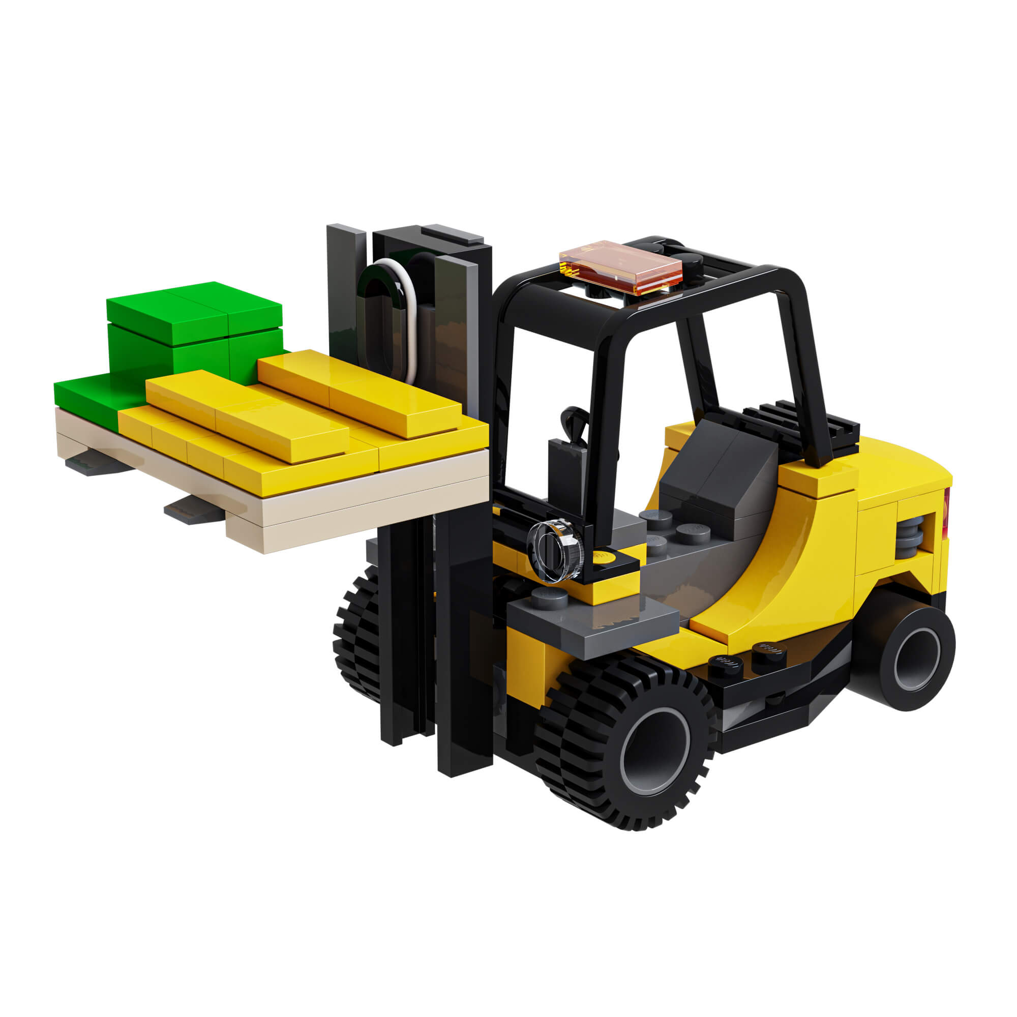 Lego 60198 Forklift Truck - 3D Model by ONModels