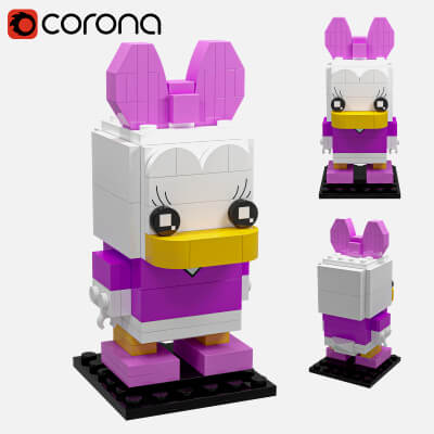 Lego Daisy Duck - 3D Model by ONModels