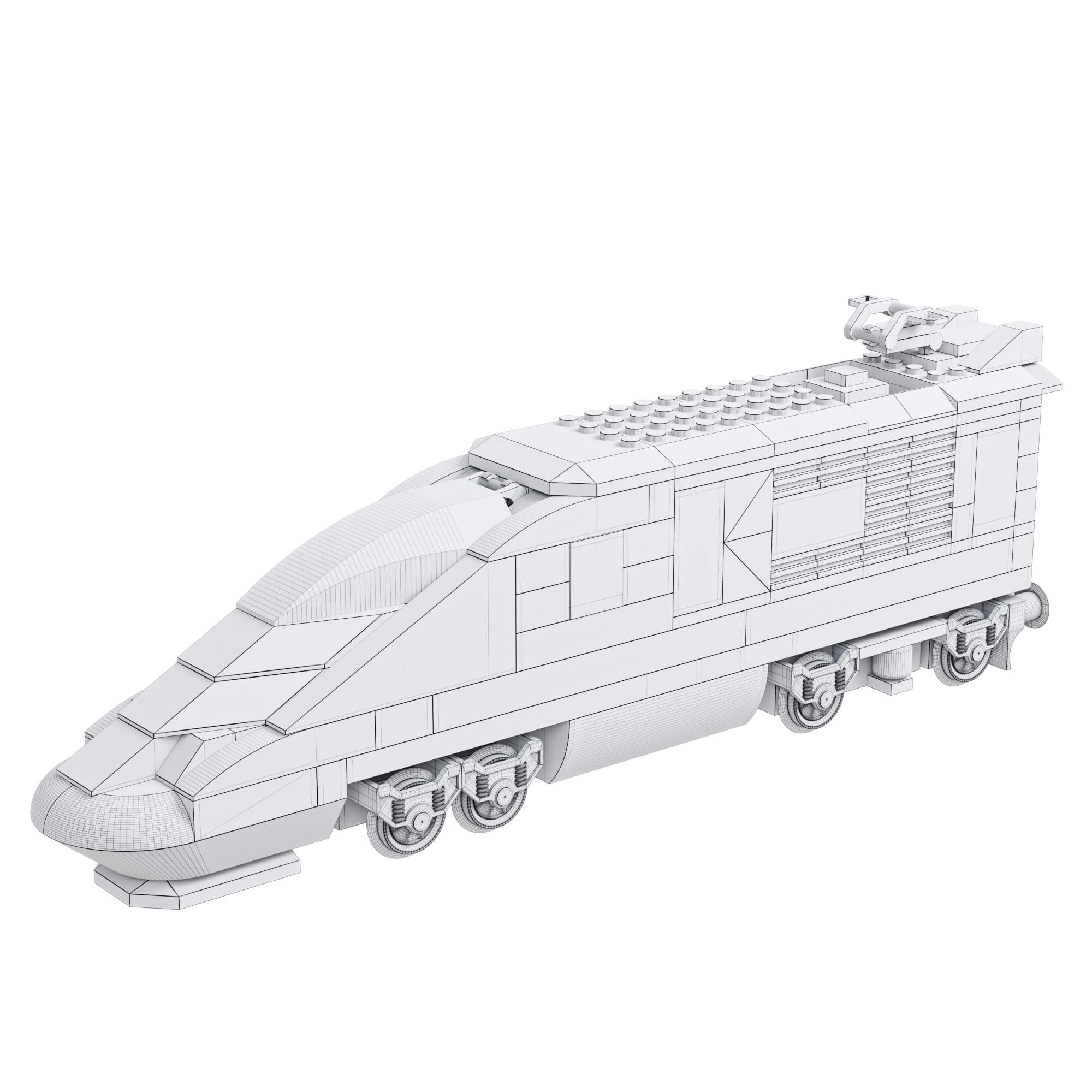 Lego Express Passenger Train - 3D Model by ONModels