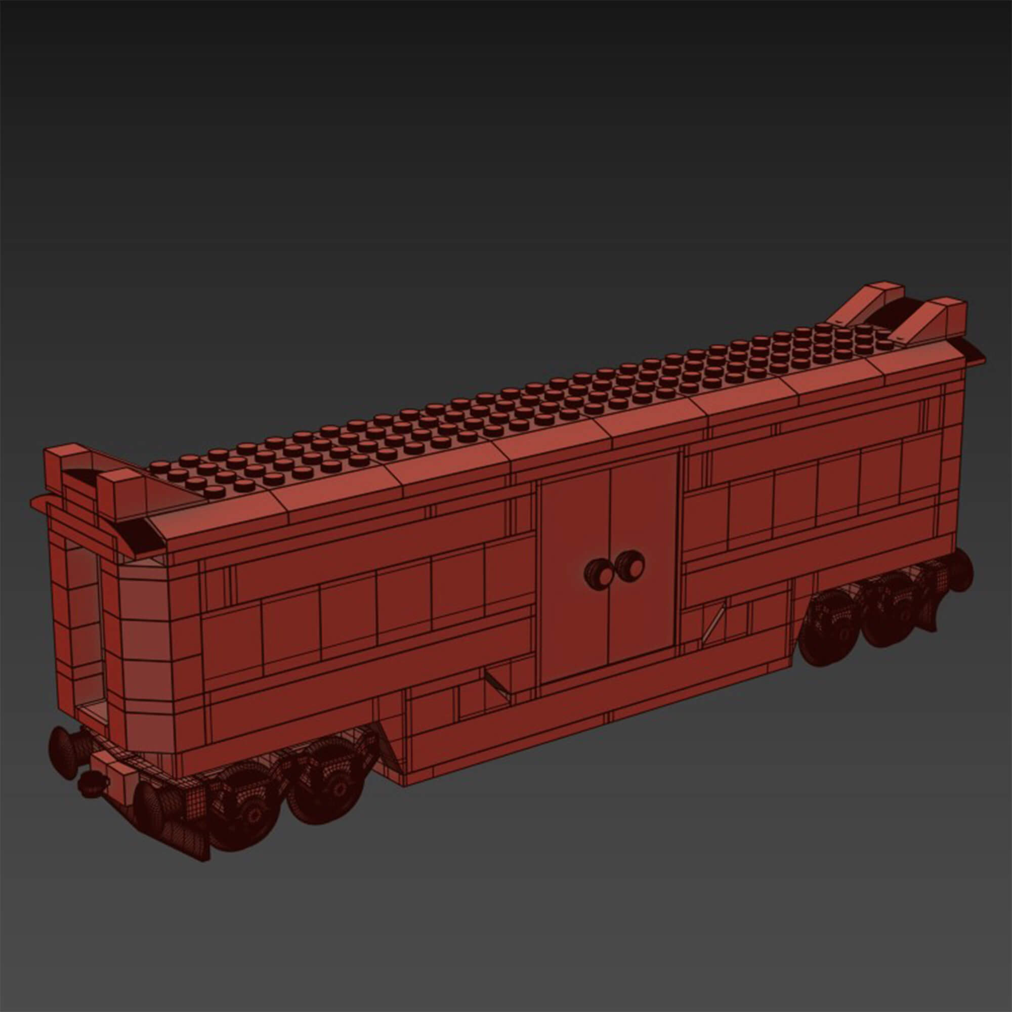 Lego Express Passenger Vagone - 3D Model by ONModels
