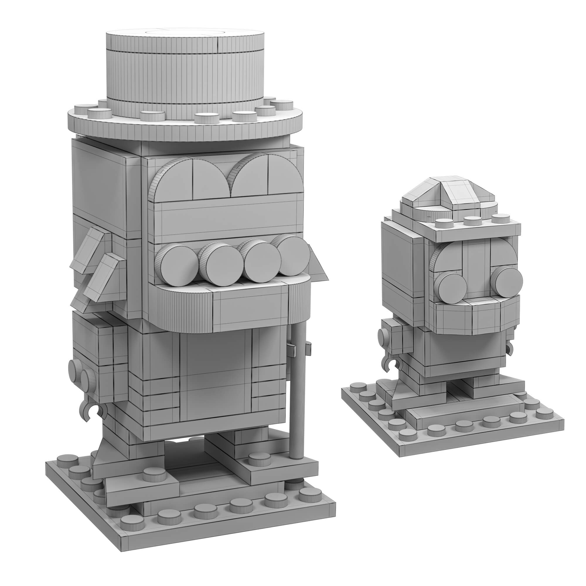 Lego Scrooge Mcduck Huey Dewey Louie - 3D Model by ONModels