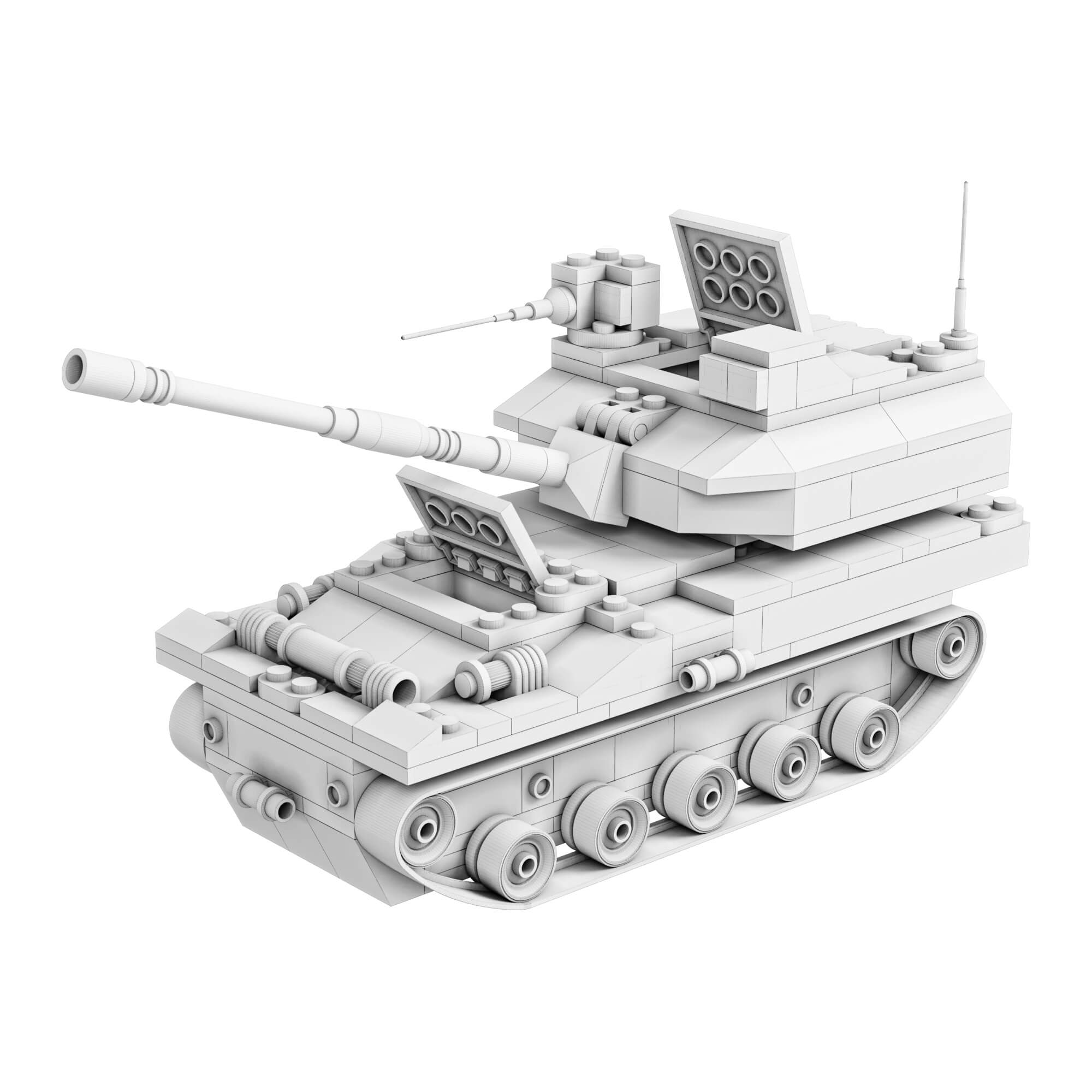 Lego Tank 522 - 3D Model by ONModels