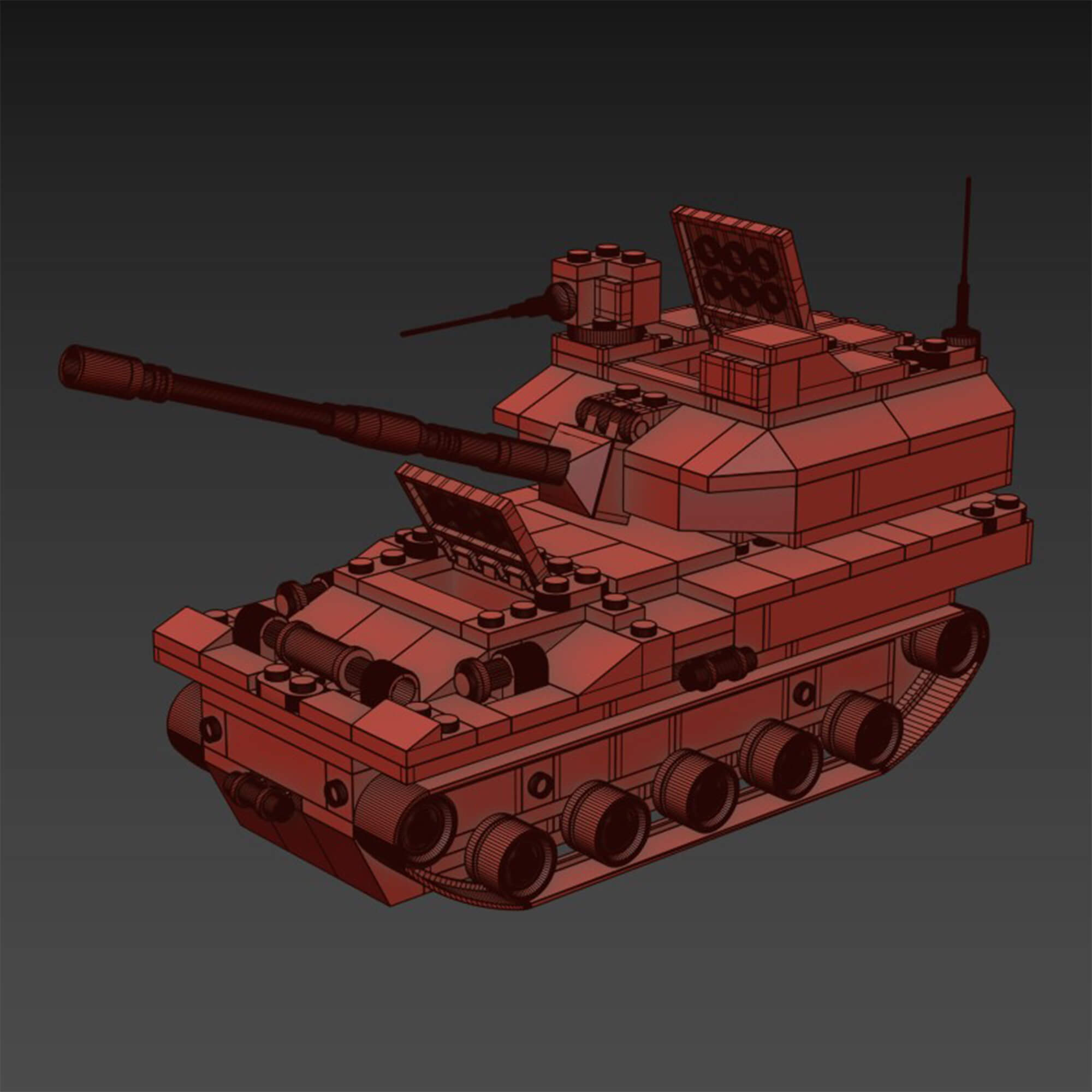Lego Tank 522 - 3D Model by ONModels