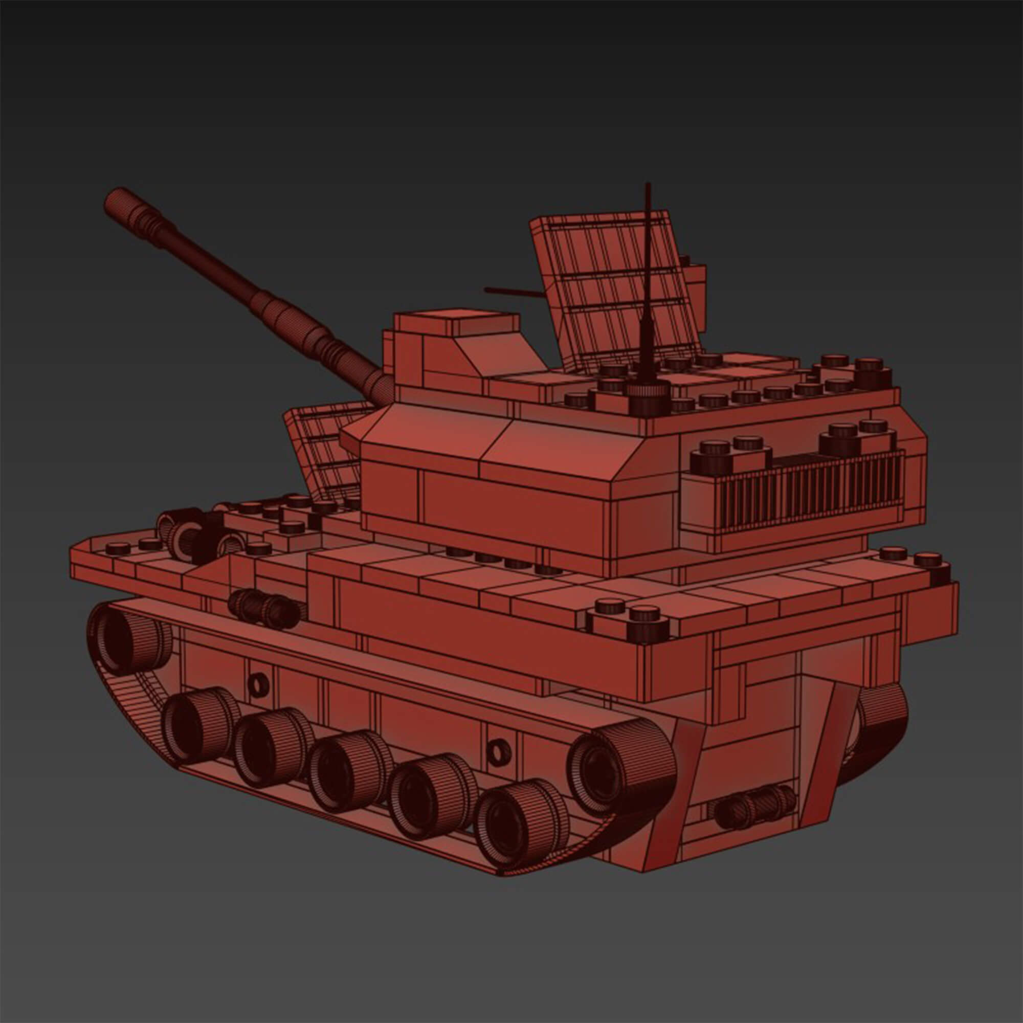 Lego Tank 522 - 3D Model by ONModels