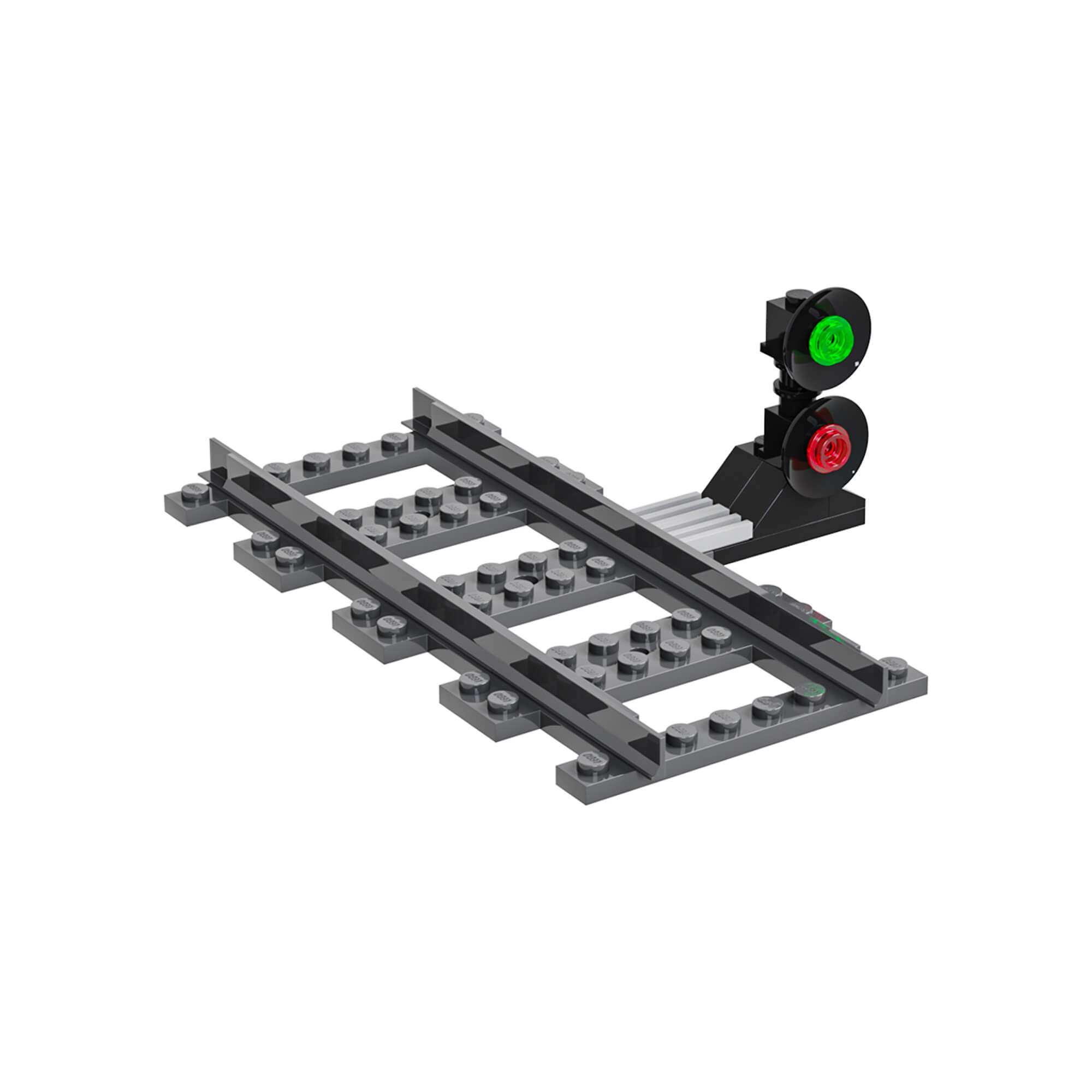 Lego Train Construction Traffic Lights - 3D Model by ONModels