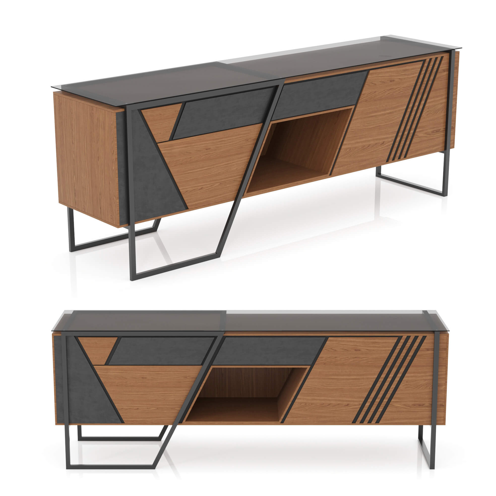 Modern TV Table - 3D Model by ONModels
