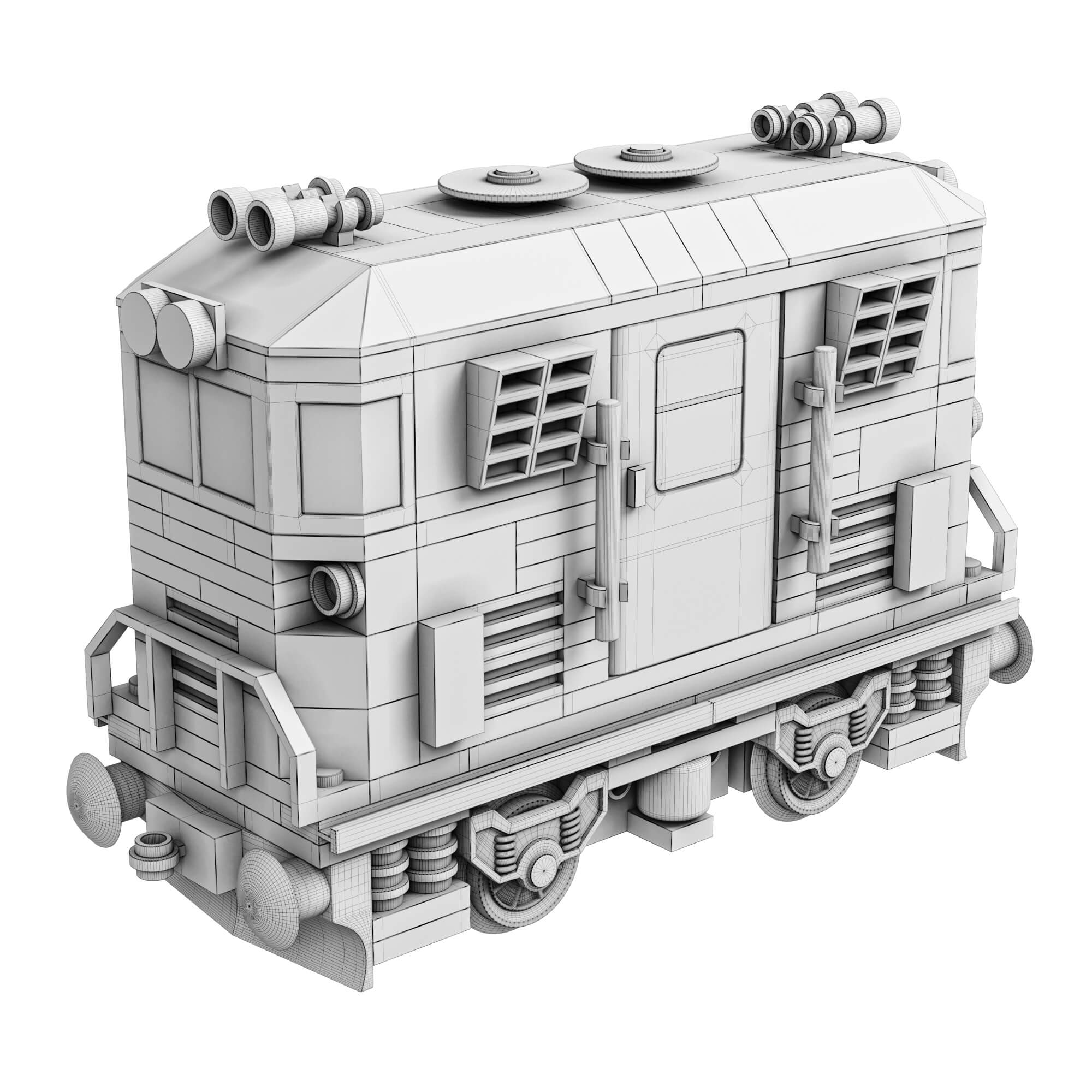 Train Mini Diesel-Electric Extinguisher Class C 3D Model by ONModels