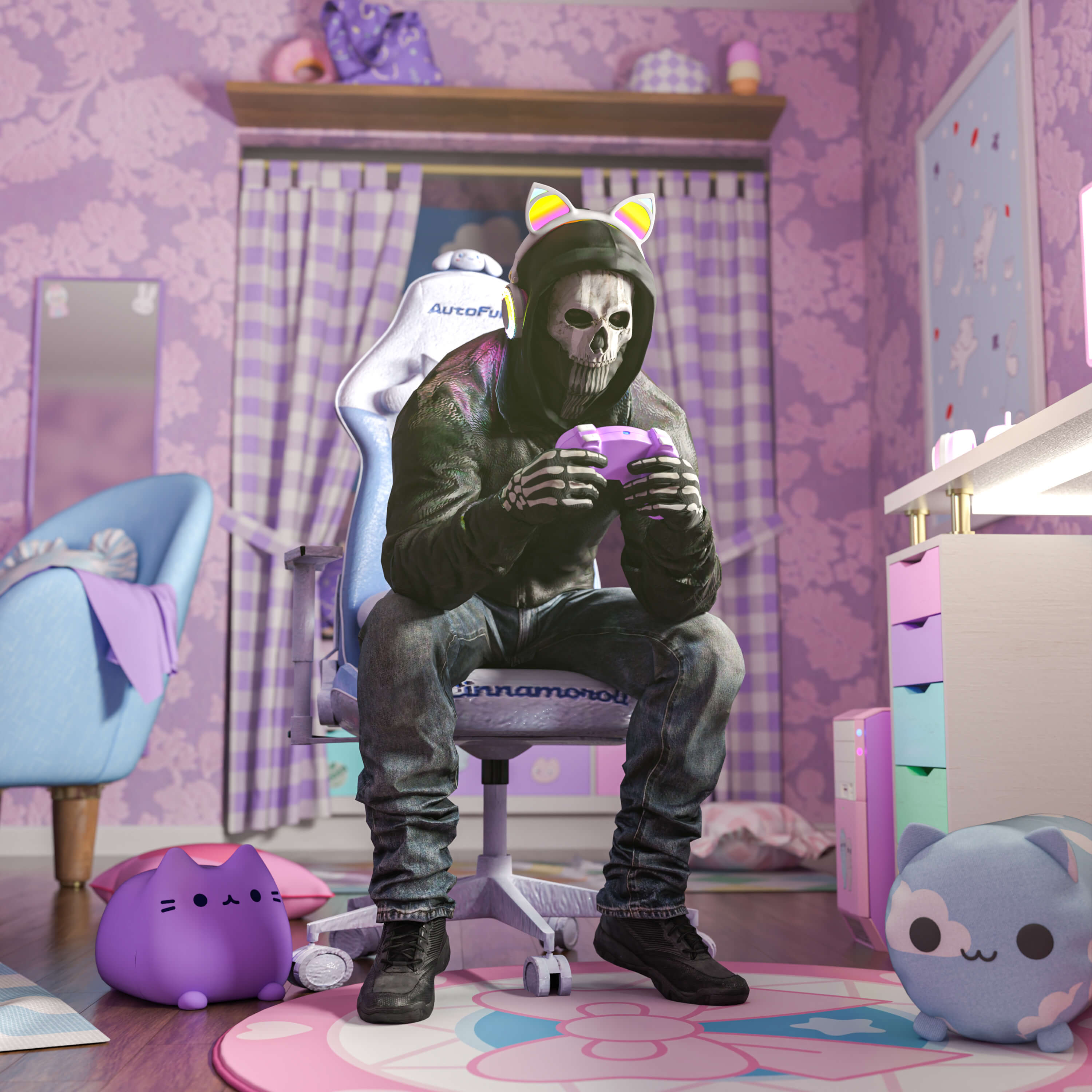 Gamer Guy Collab Pose Pack for G8M & G9 - Daz Content by oomphy