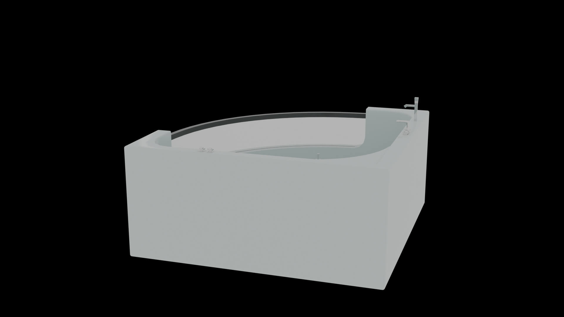 Bathtub and Jacuzzi 3D Model Pack CC4 Blender Game Re by OpChampion3d