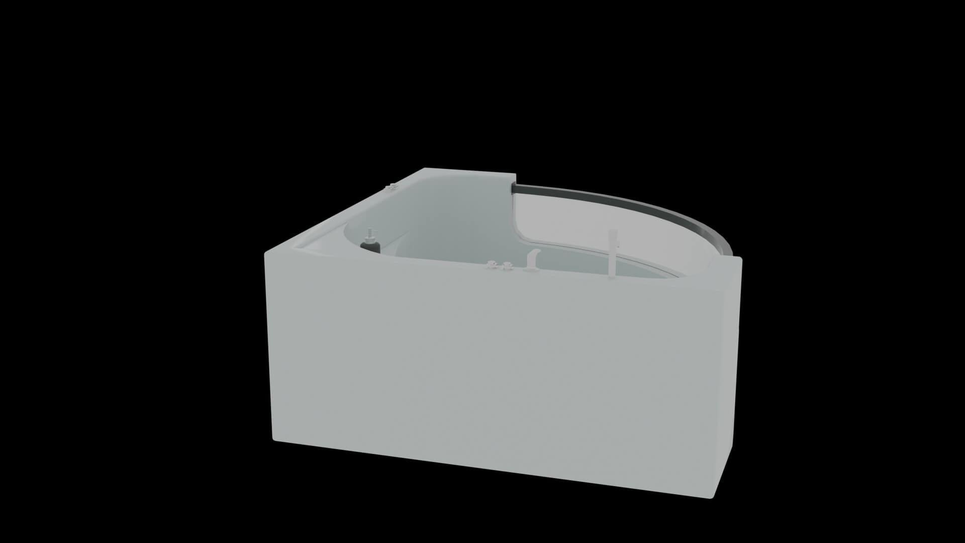 Bathtub and Jacuzzi 3D Model Pack CC4 Blender Game Re by OpChampion3d