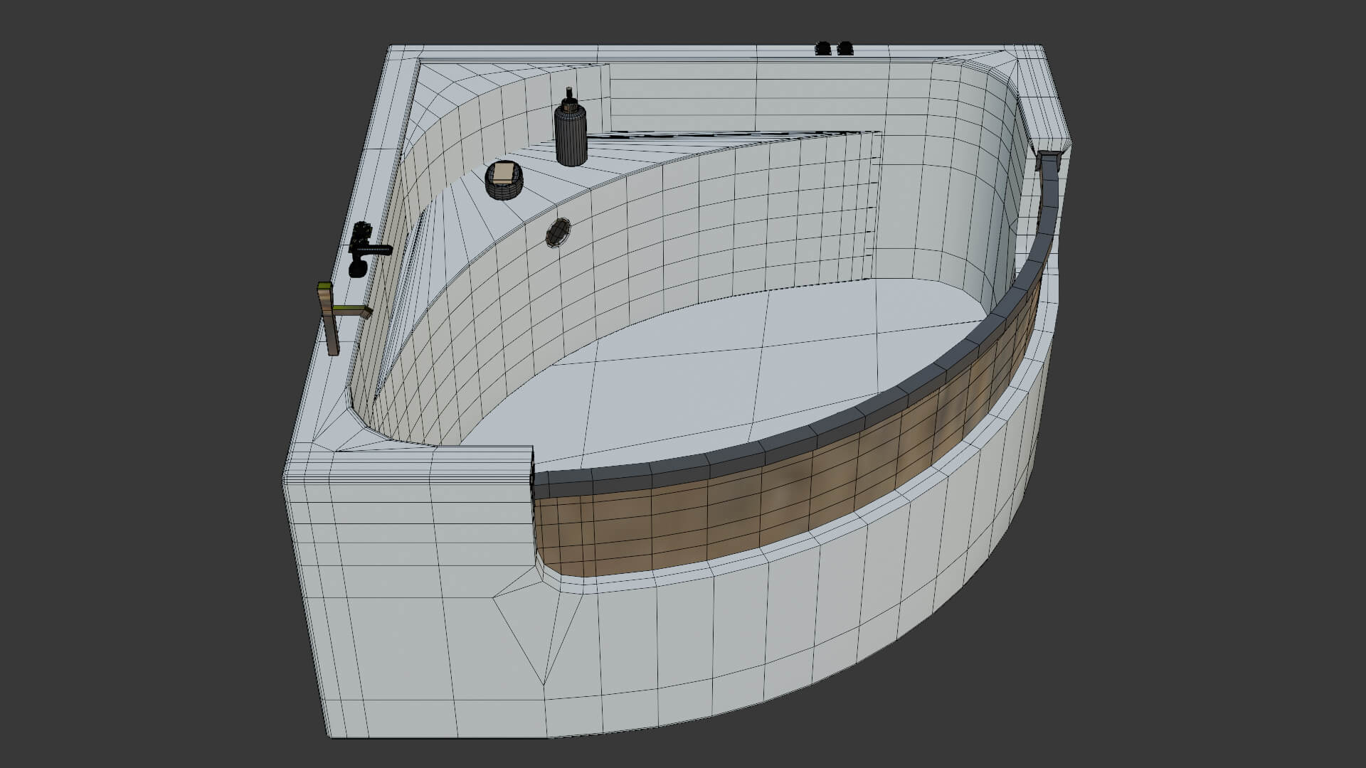 Bathtub & Jacuzzi 3D Model Pack CC4 Blender Game Re 3D Render