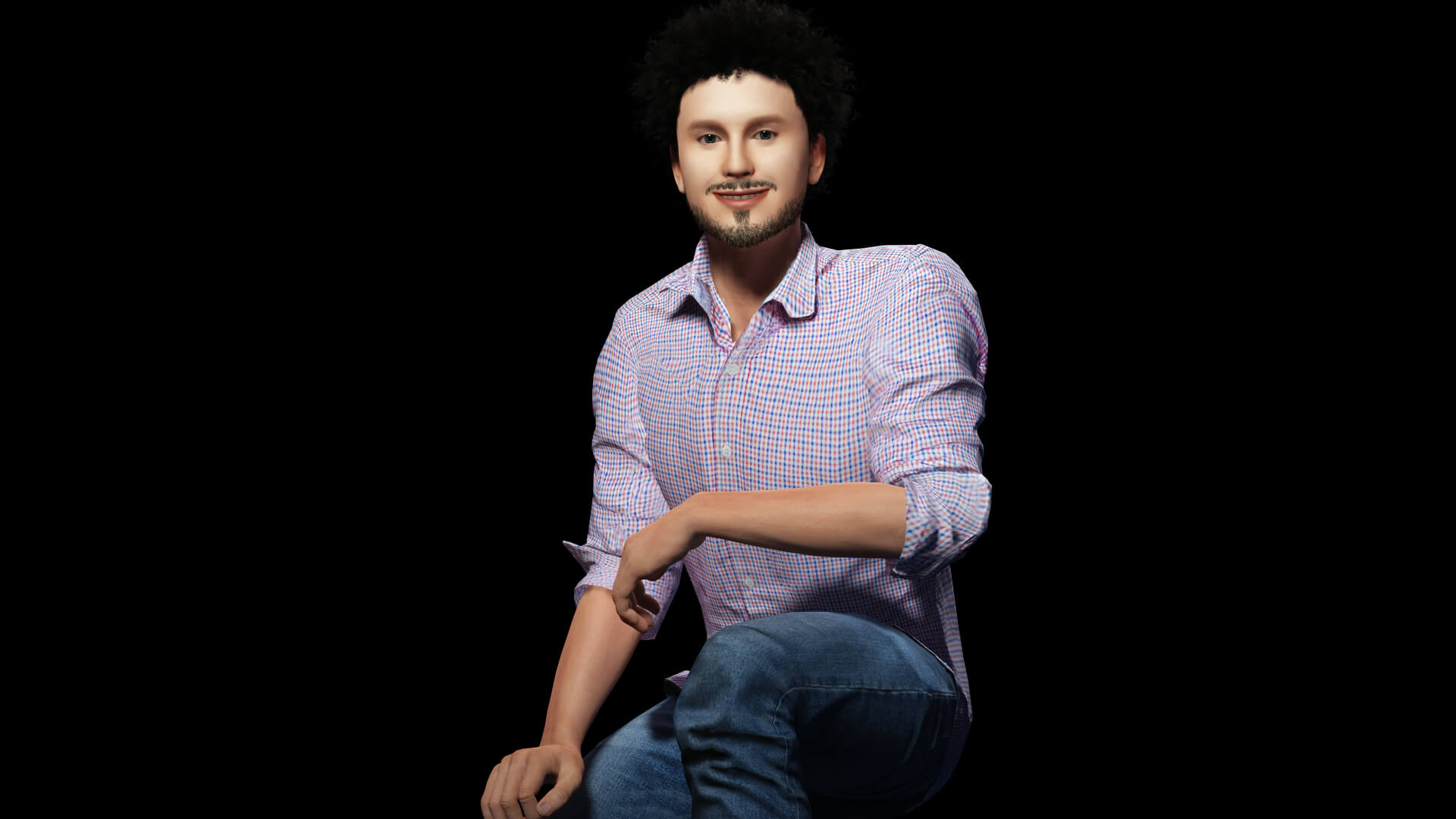 High-Quality Male Character Realistic 3D Model 3D Render