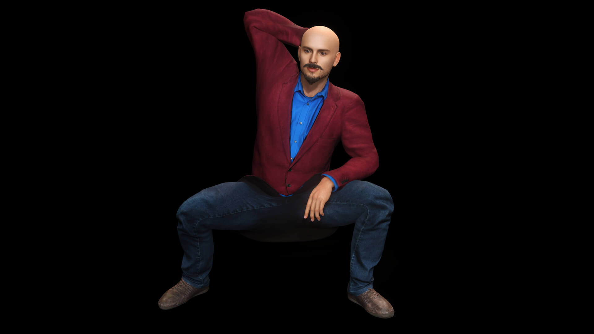 Realistic 3D Male Character High Quality Human Model for Games and ...