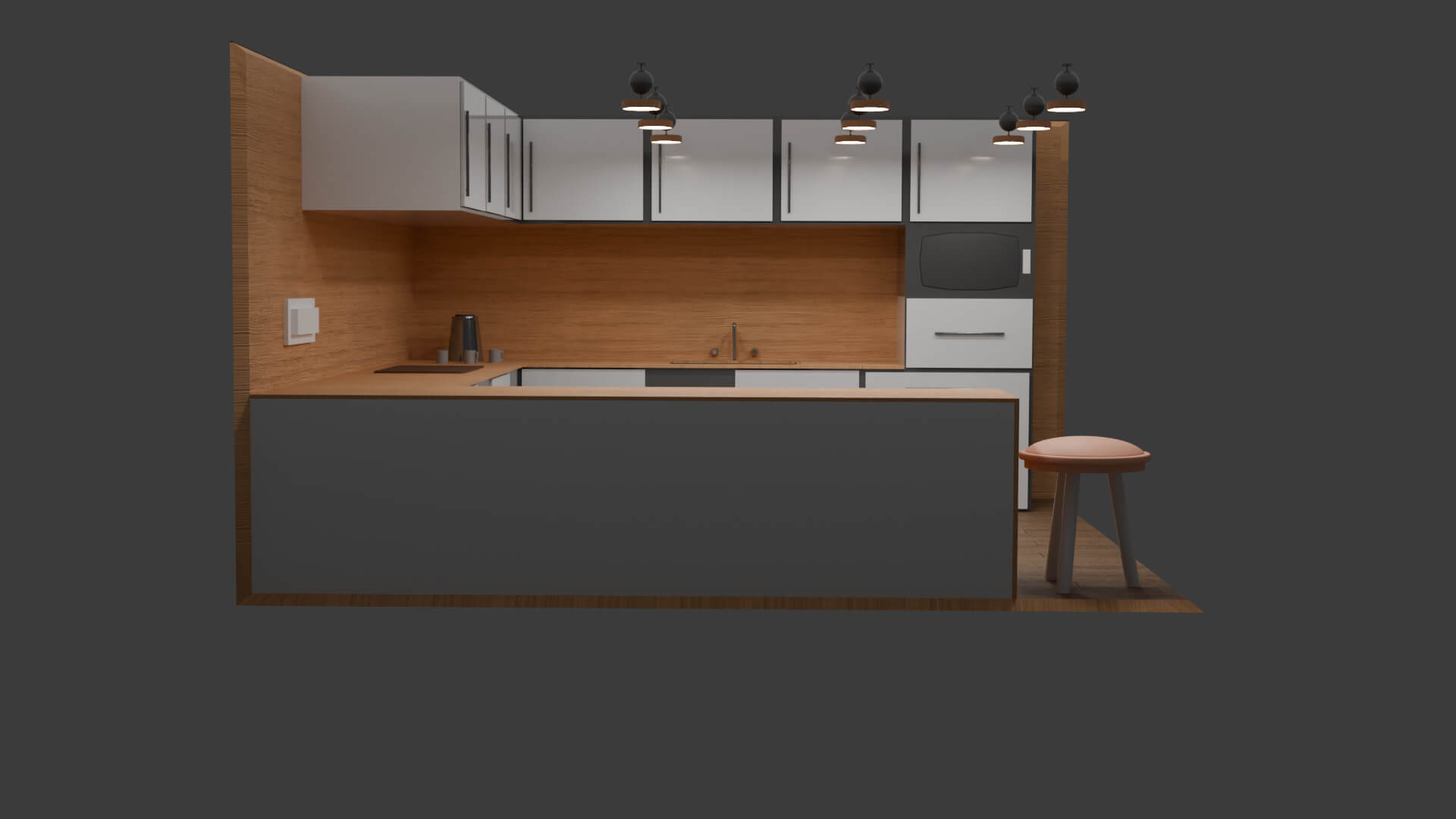 Kitchen Model for Interior Design 3D model by OpChampion3d