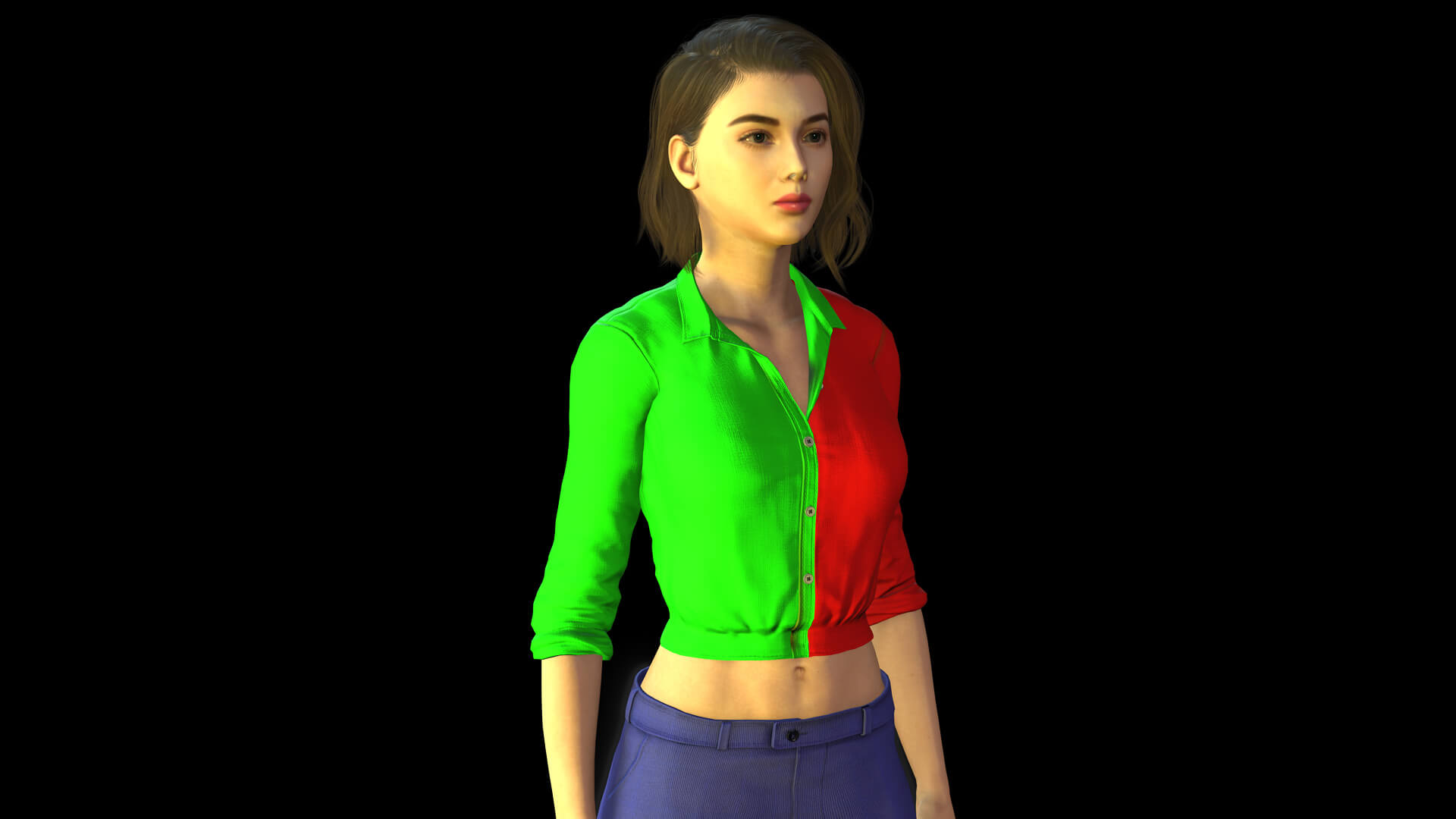 Realistic 3D Female Character – Rigged Model for by OpChampion3d