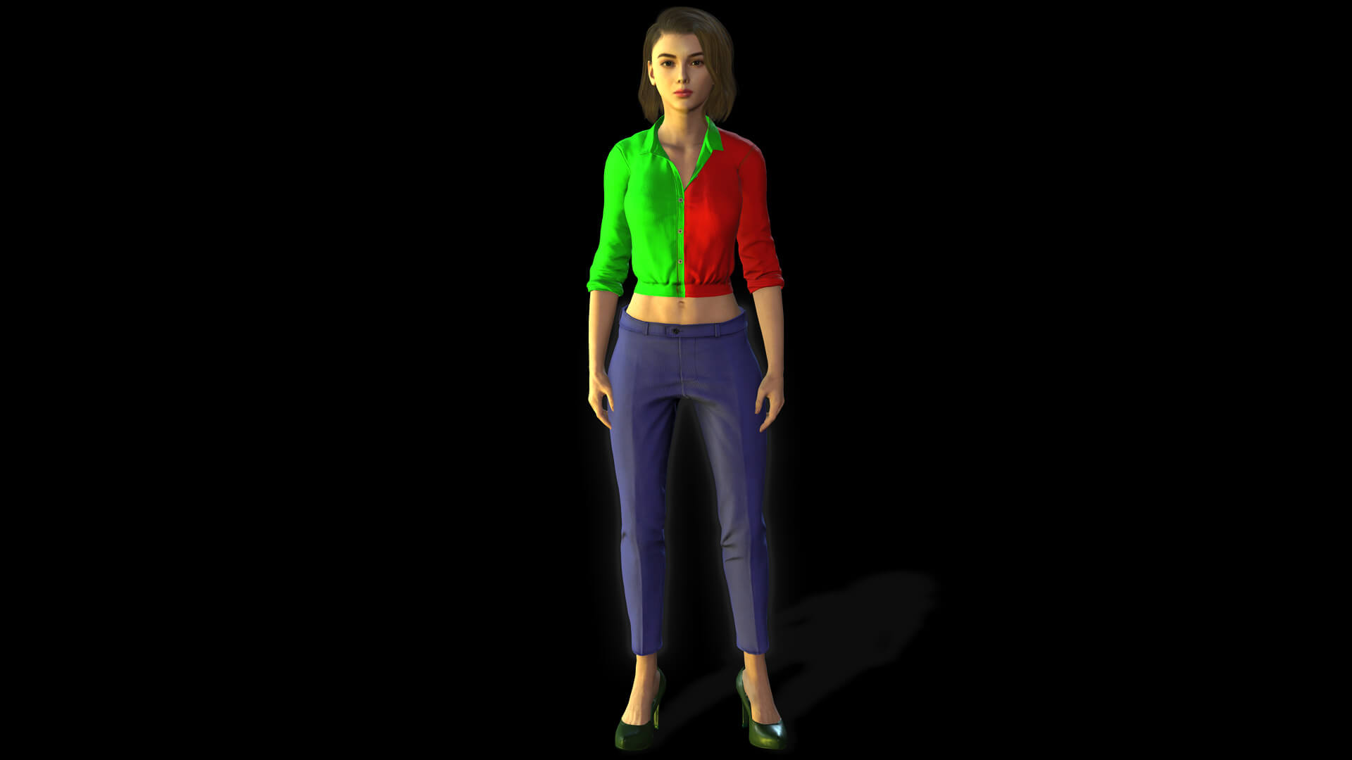 Realistic 3D Female Character – Rigged Model for by OpChampion3d