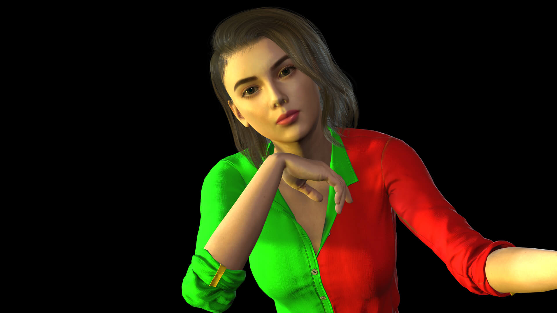 Realistic 3D Female Character – Rigged Model for by OpChampion3d