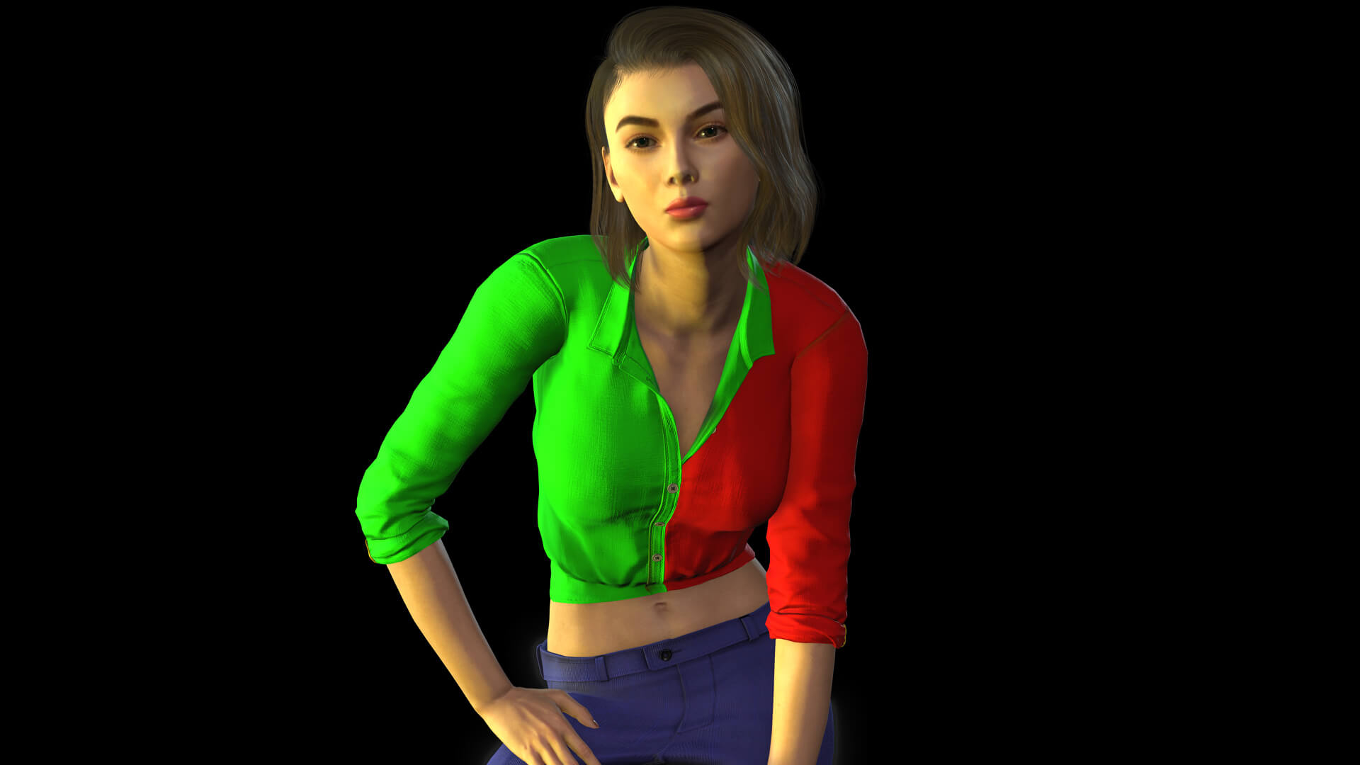 Realistic 3D Female Character – Rigged Model for by OpChampion3d