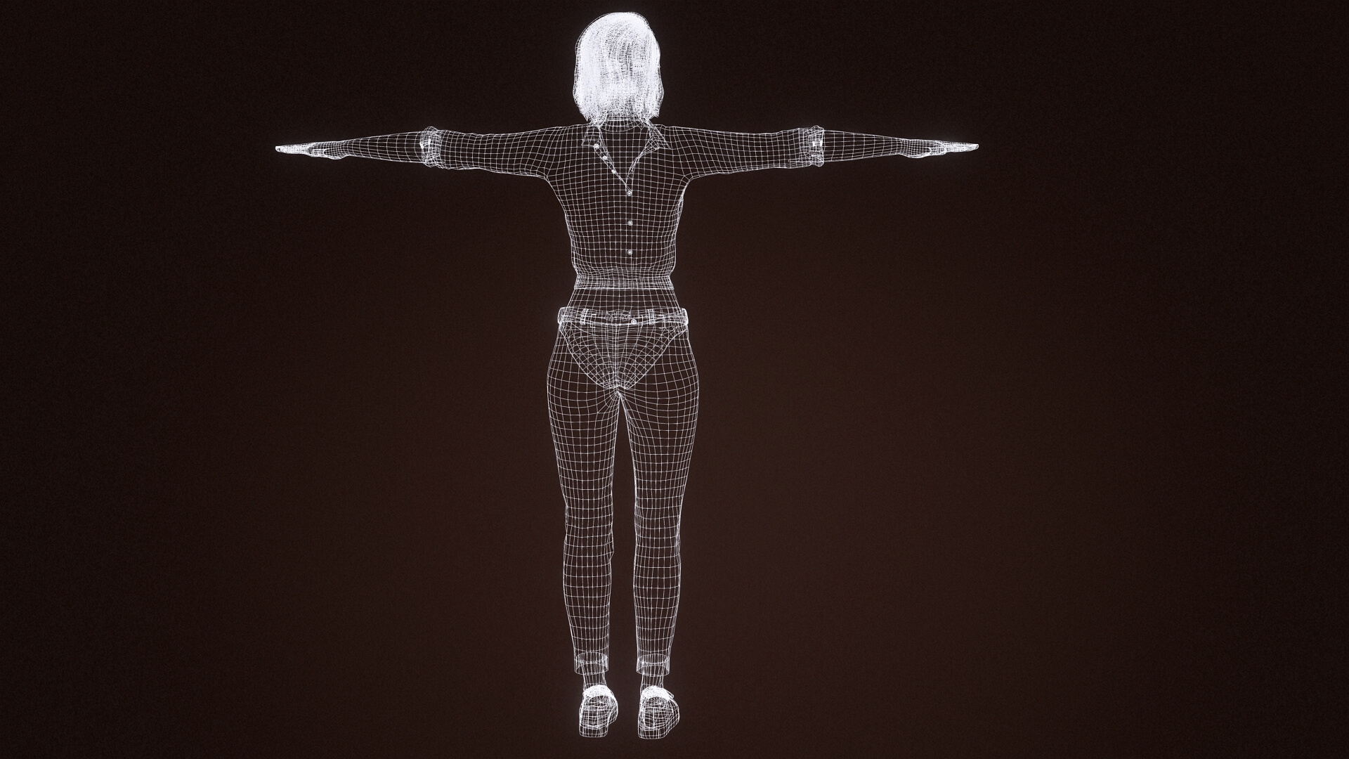 Stylish Female 3D Character – Cloud-Themed Outfit, Pin by OpChampion3d