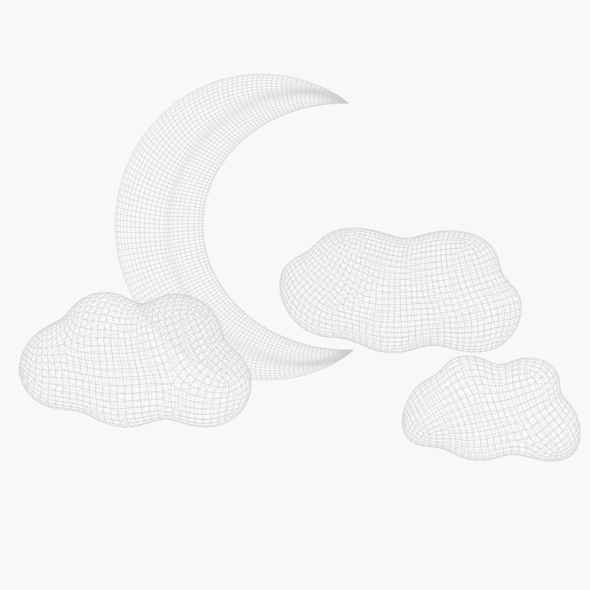 Stylized Moon - 3D Model by orange3dart