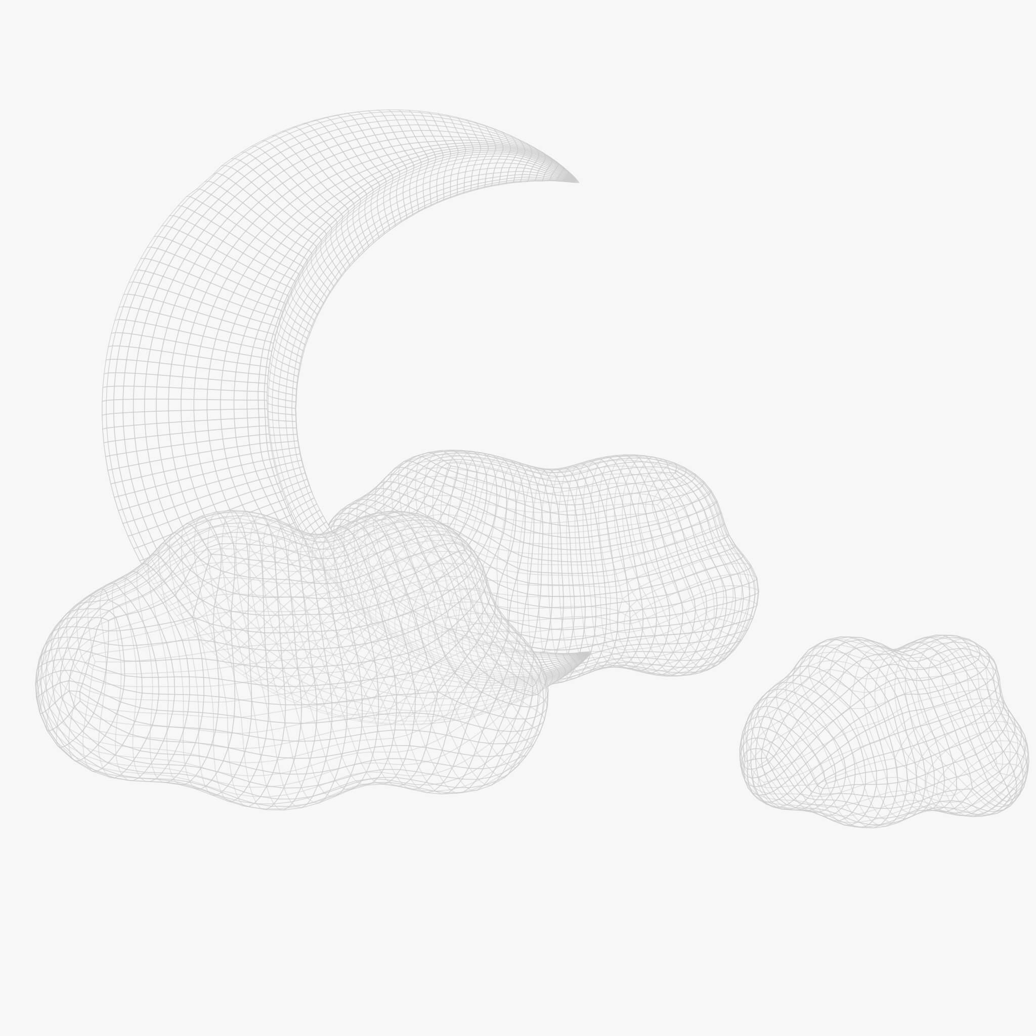 Stylized Moon - 3D Model by orange3dart