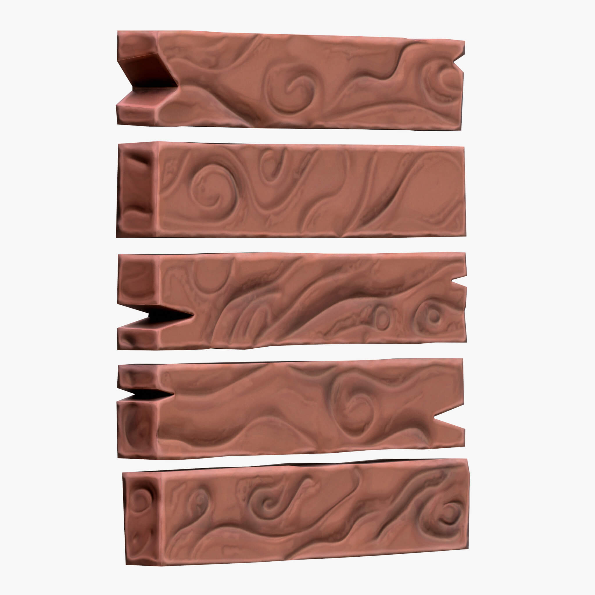 Stylized Wood Planks - 3D Model by orange3dart